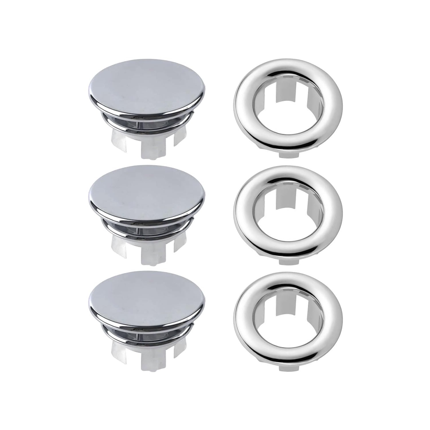 LICQIC Sink Overflow Ring, Bathroom Sink Overflow Ring, Round Basin ...