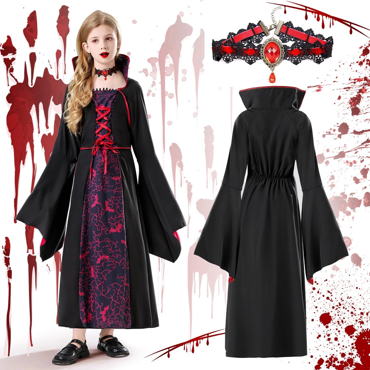 Vampire Costume Children, Vampire Costume Girls, Vampire Costume Gothic ...