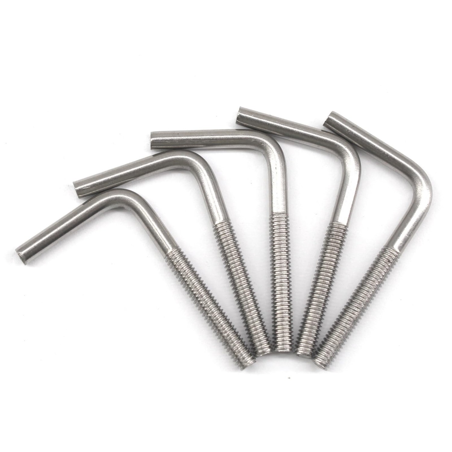 (30 Pieces) M4x40mm L Shape Foundation Bolts 304 Stainless Steel Right ...