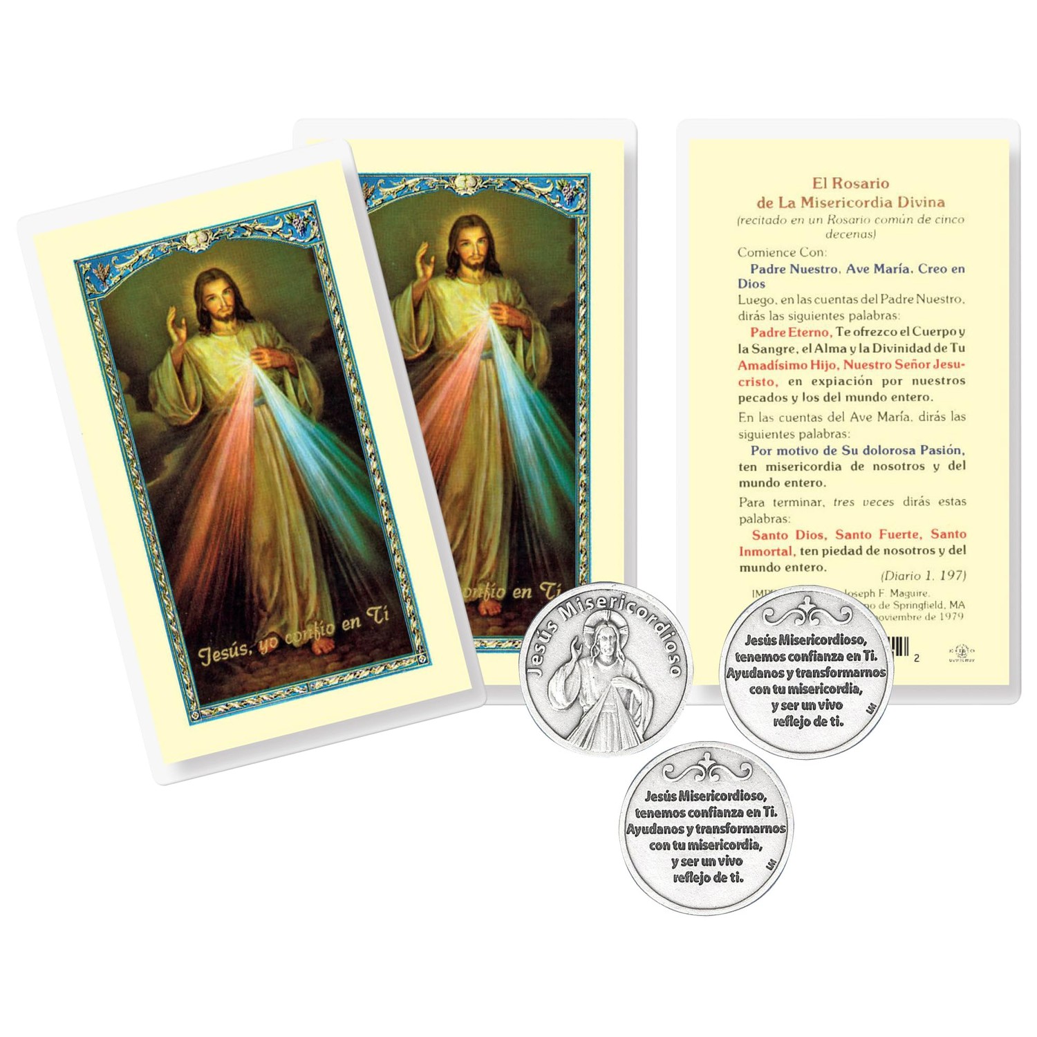 Spanish Divina Misericordia Card-Divine Mercy Cards Bulk Set of ...