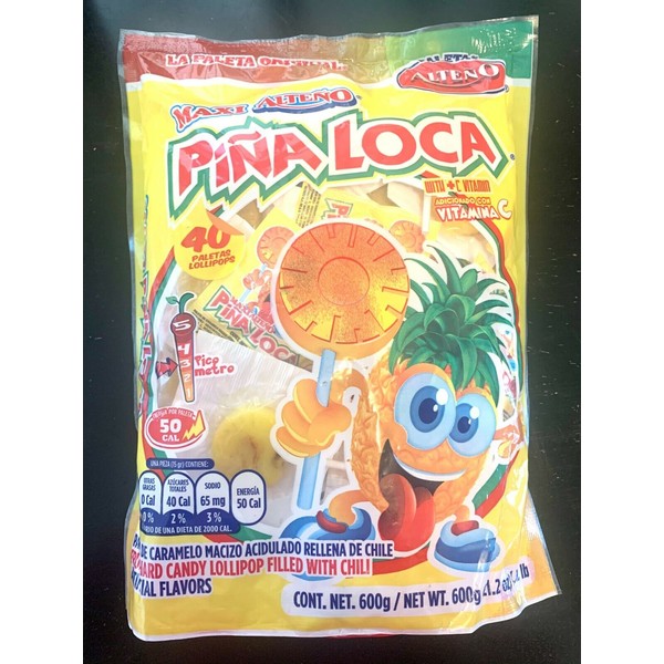 MEXICAN CANDY PINA LOCA Pineapple Candy Mexican Sweets Paletas de Pina ...