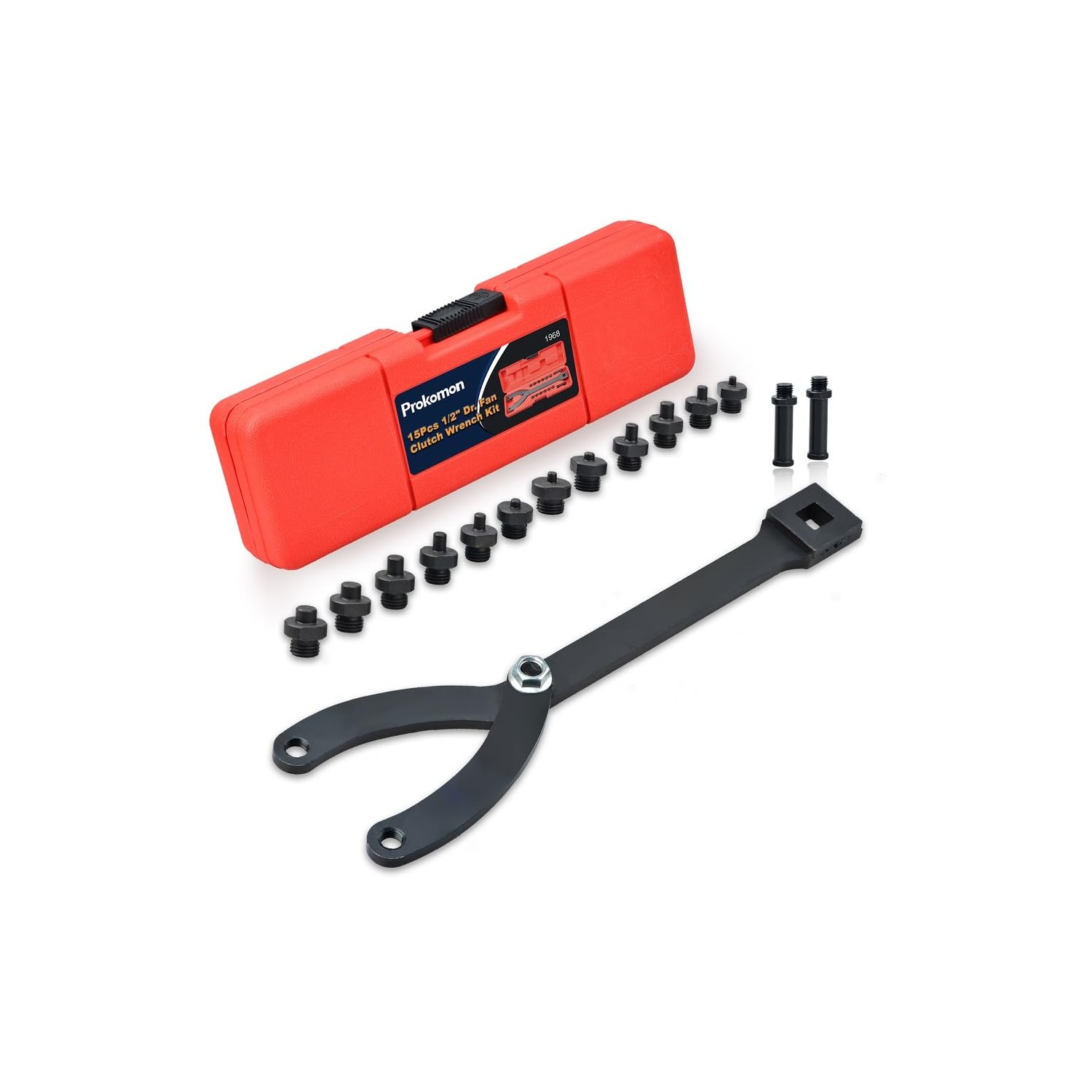 Prokomon Variable Cylinder Spanner Wrench Set; 15Pc Adjustable with ...