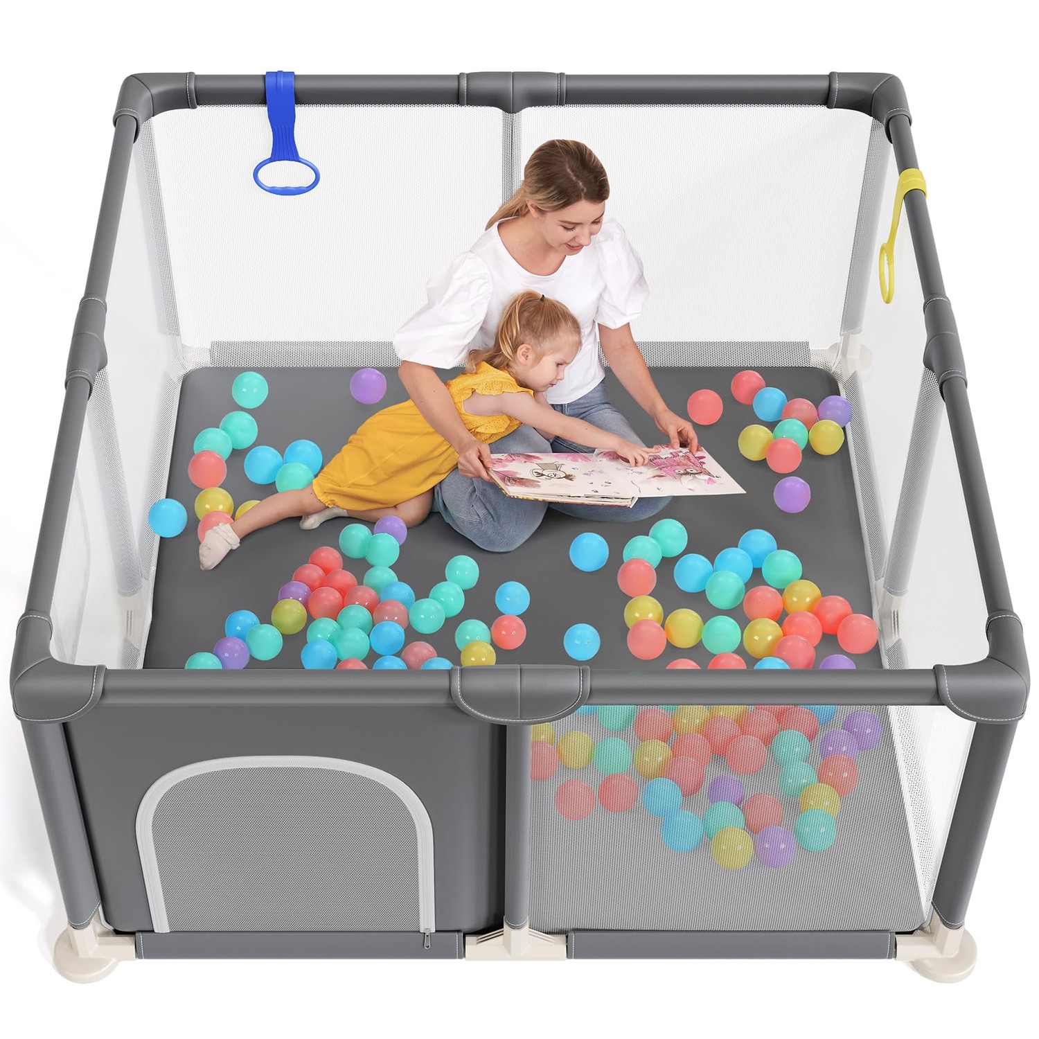 Baby Playpen 47x47 Inch in Small Play Pen Playards, Playpen for Babies ...