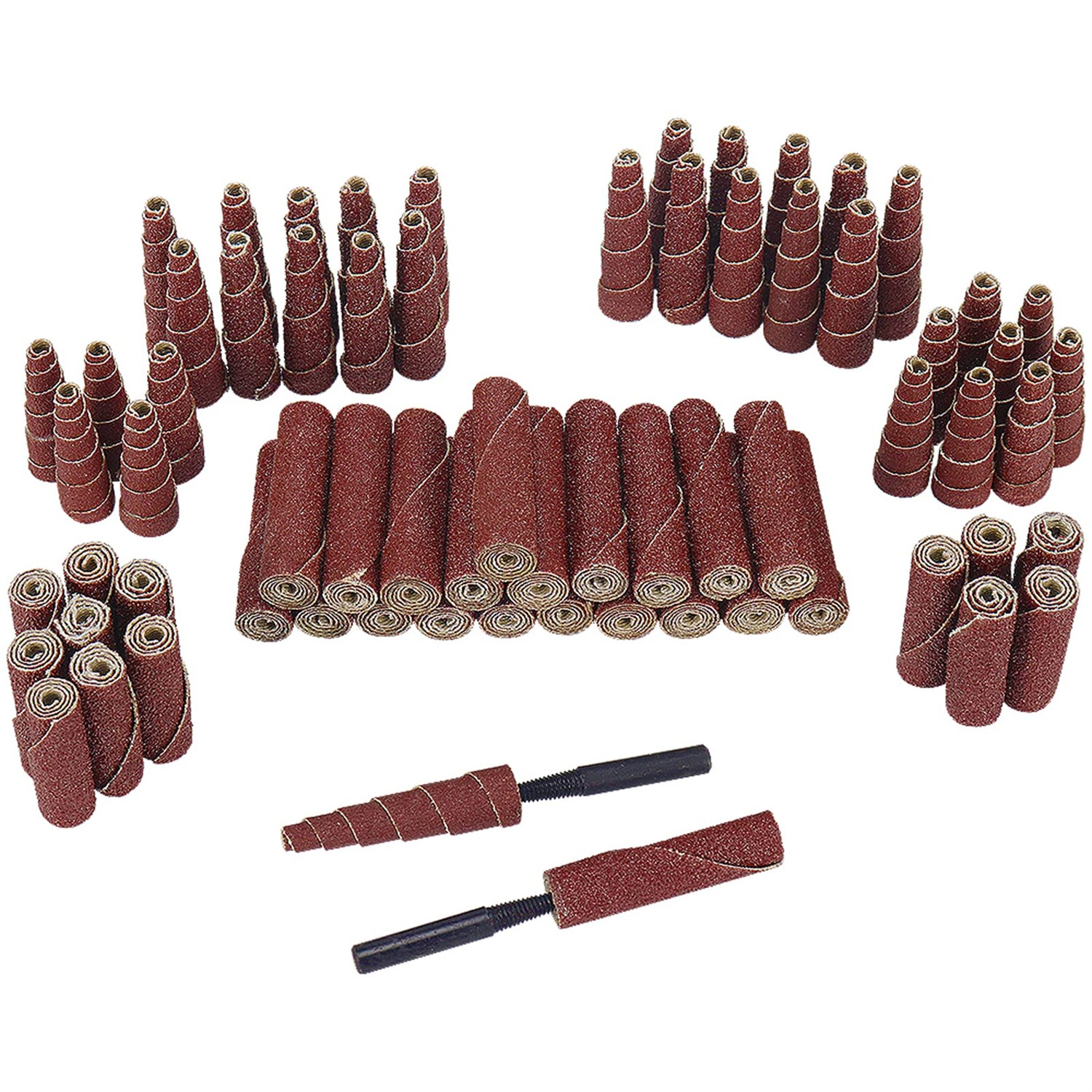SI FANG 68Pcs Spiral and Cartridge Rolls Port and Polish Kit Assorted ...