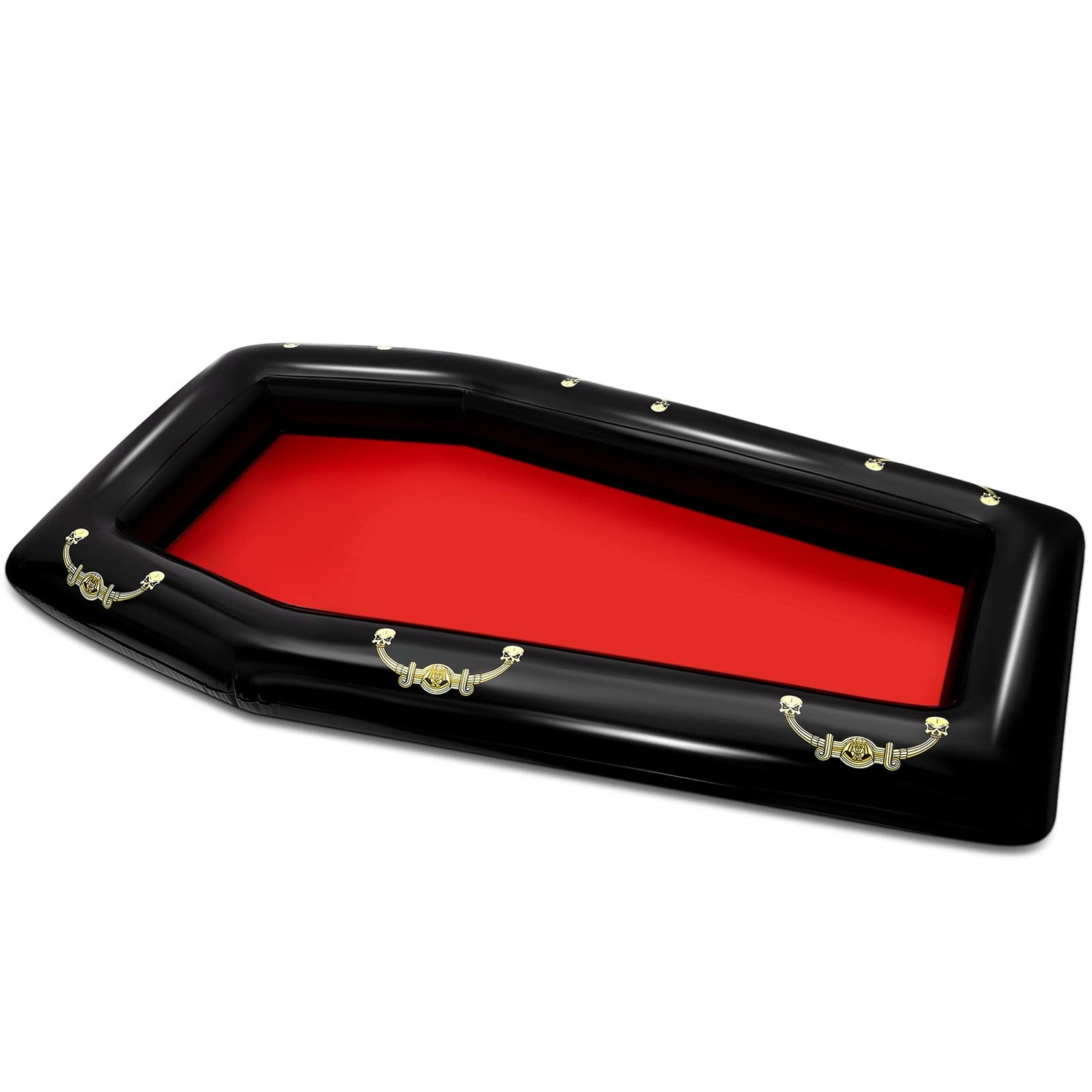 52 Inch Inflatable Coffin Pool Float Buffet Cooler Beverage Coffin ...