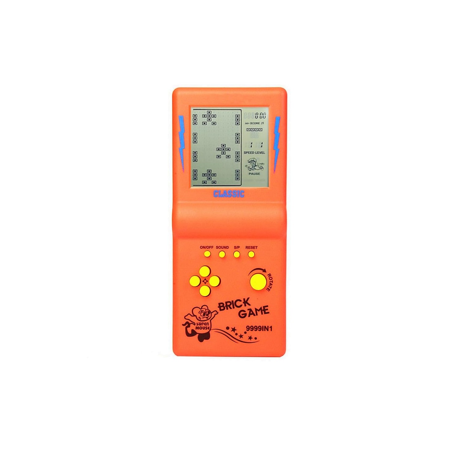 HLF - Consola de juegos de ladrillo retro de visualización grande de 3. ...