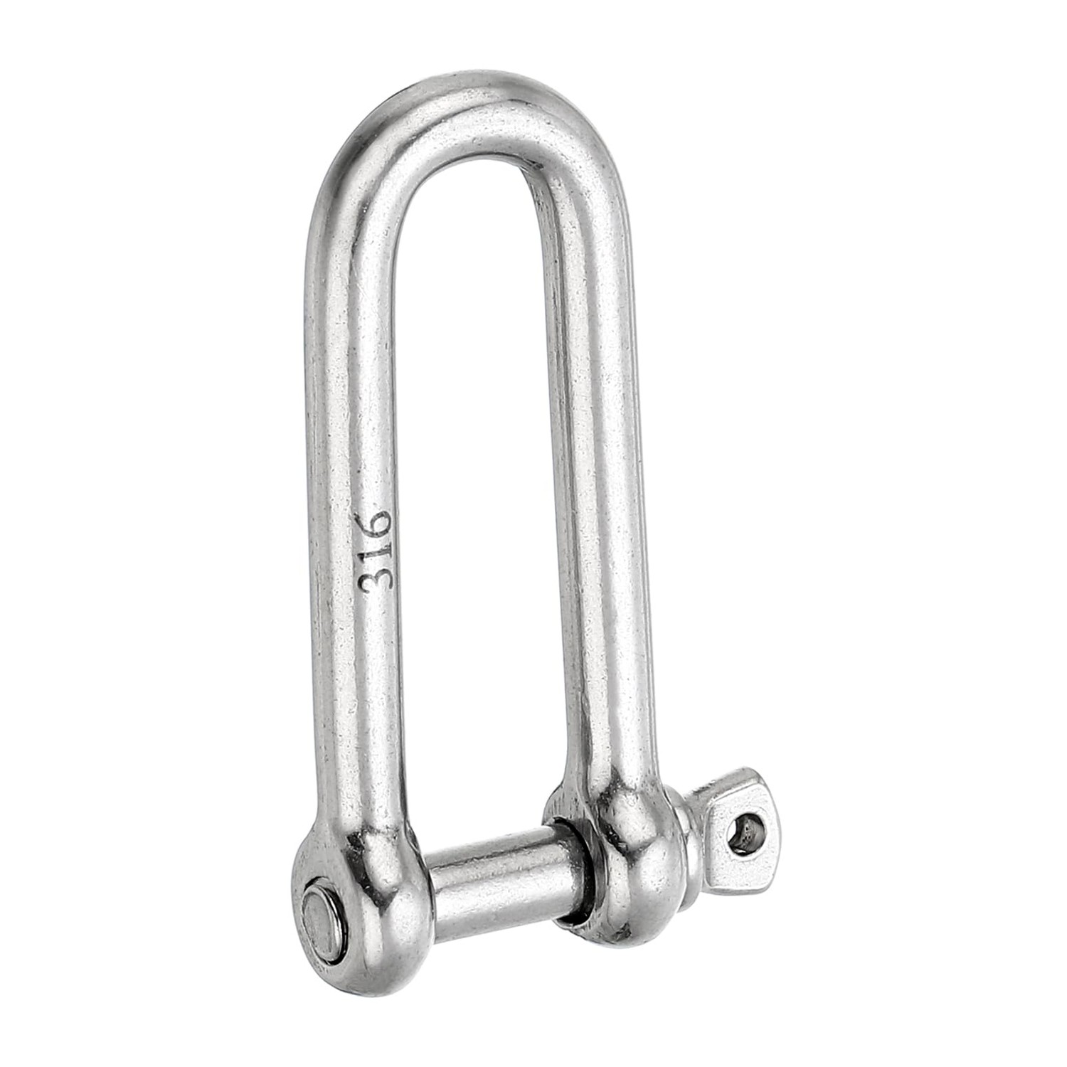 PATIKIL Screw Pin Shackle 5mm 3/16" 220lb, 316 Stainless Steel Forged ...