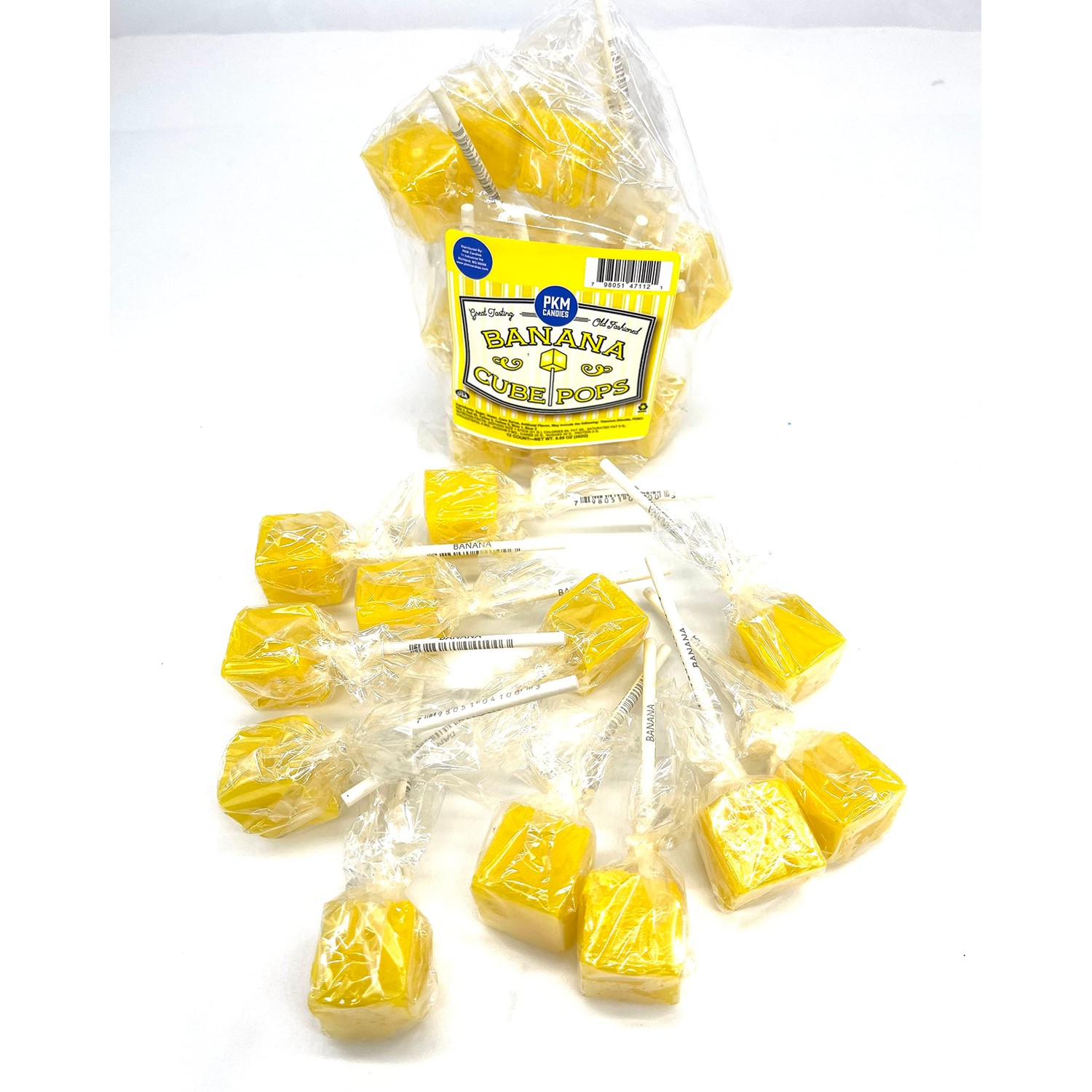 PKM Candies - 12 CT OLD FASHIONED SQUARE Cube Lollipop Suckers ...