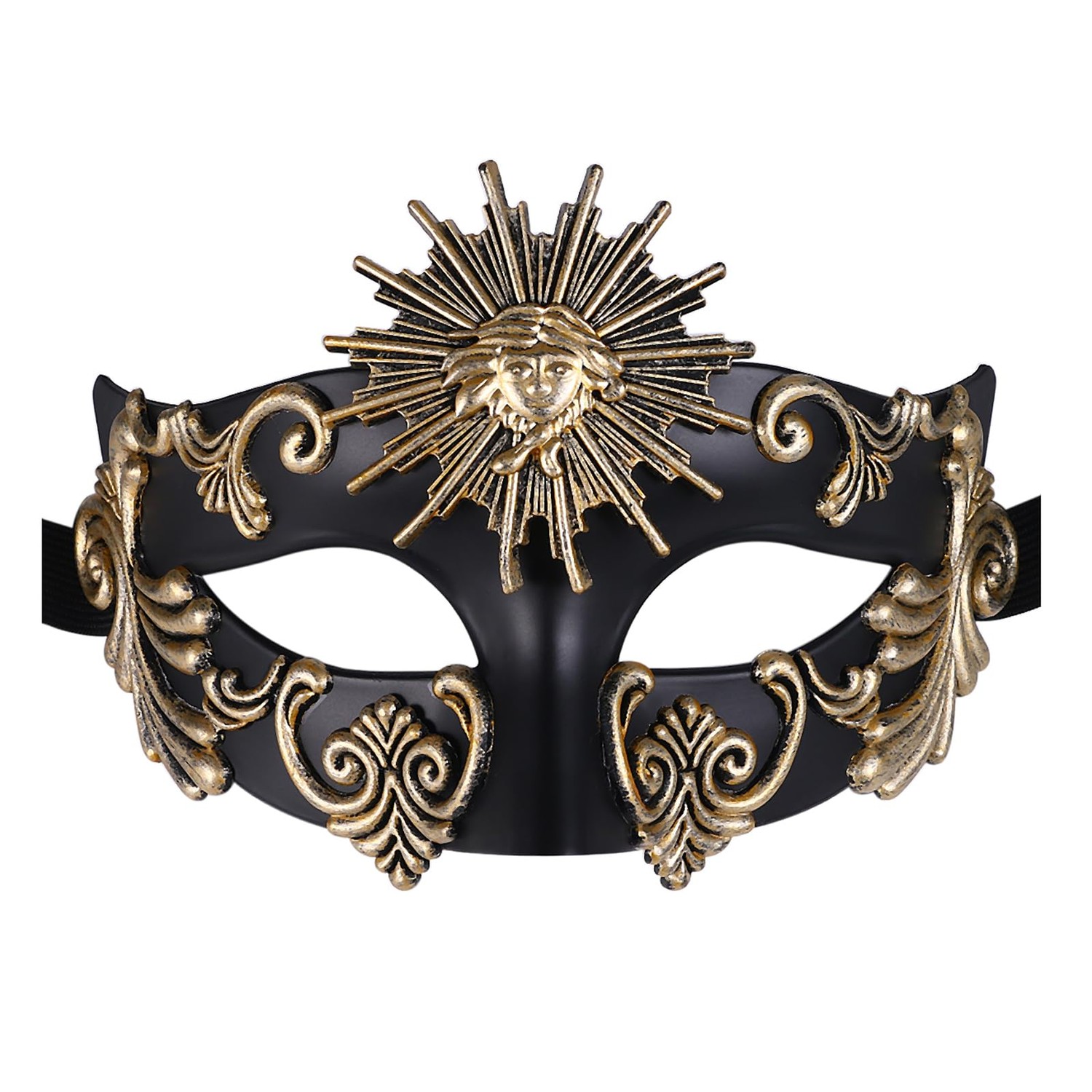 Oidea Retro Masquerade Masks for Men: Ancient Greek Roman Sun God Half ...