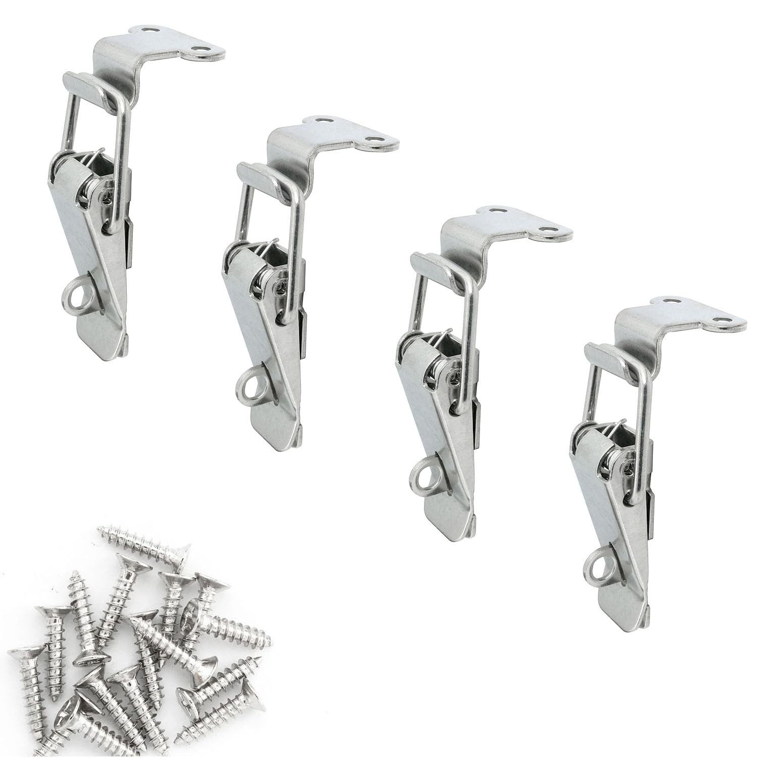 ITROLLE 4PCS 58mm 90 Degree Right Angle Latch Stainless Steel Tool Box ...