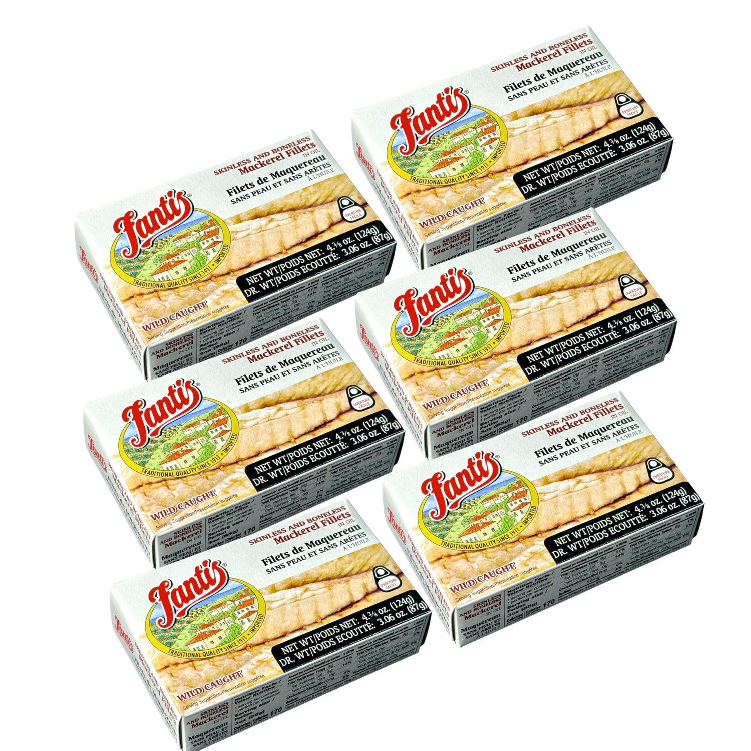 Fantis – Mackerel Fillets in Oil – Premium Wild-Caught Mackerel from ...