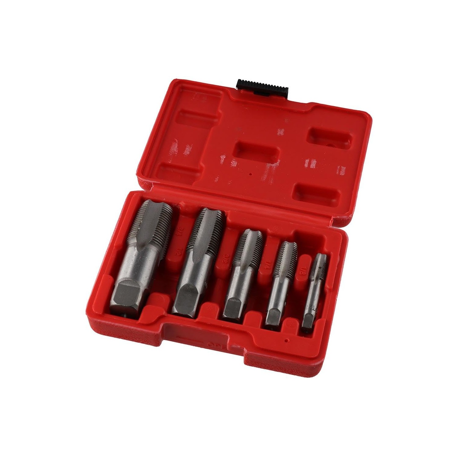 FEIYING 5-Piece NPT Pipe Tap Set,1/8", 1/4", 3/8", 1/2", 3/4" Pipe Tap ...