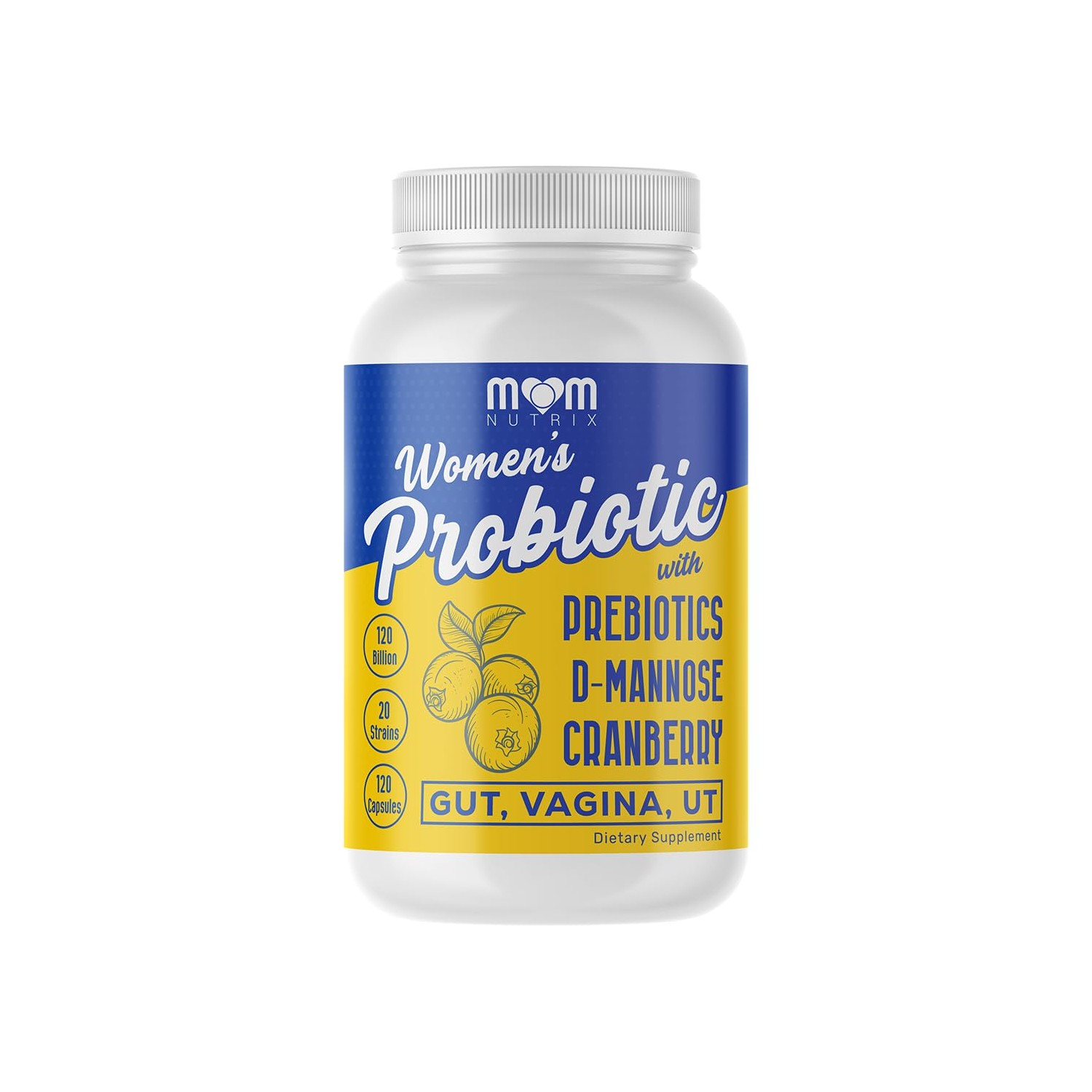 MOM NUTRIX Probiotic for Women - Vaginal, Gut, UT, pH Balance, Feminine ...