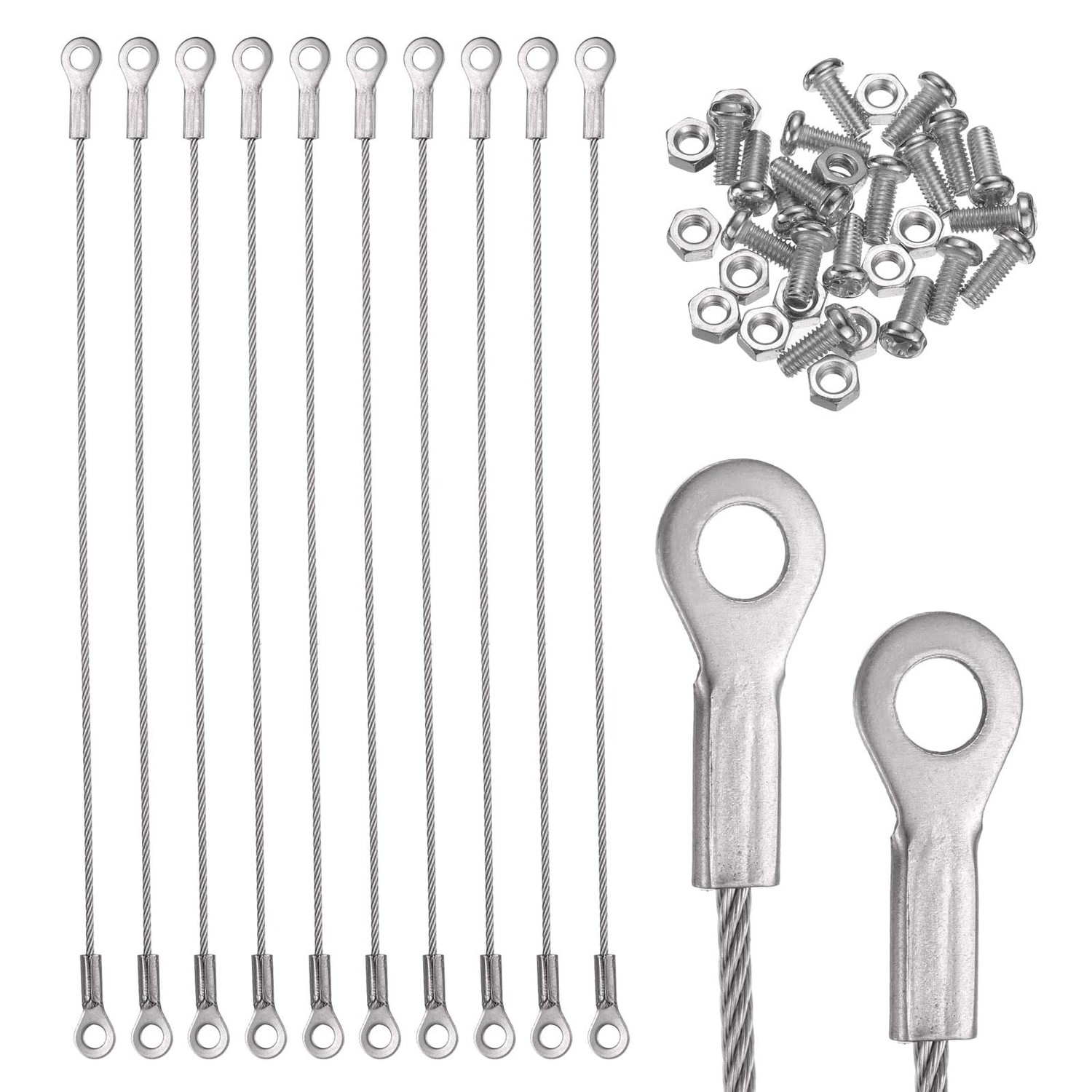 QUARKZMAN Pack of 10 8 Inch Cabinet Door Restrictor with Screws, 304 ...