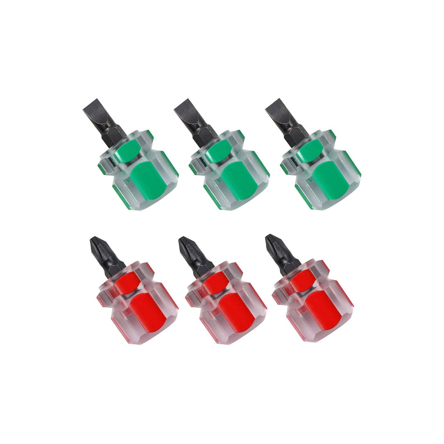 Mini Stubby Screwdriver, 3 Pieces Mini Flat Head Screwdriver with 3 ...