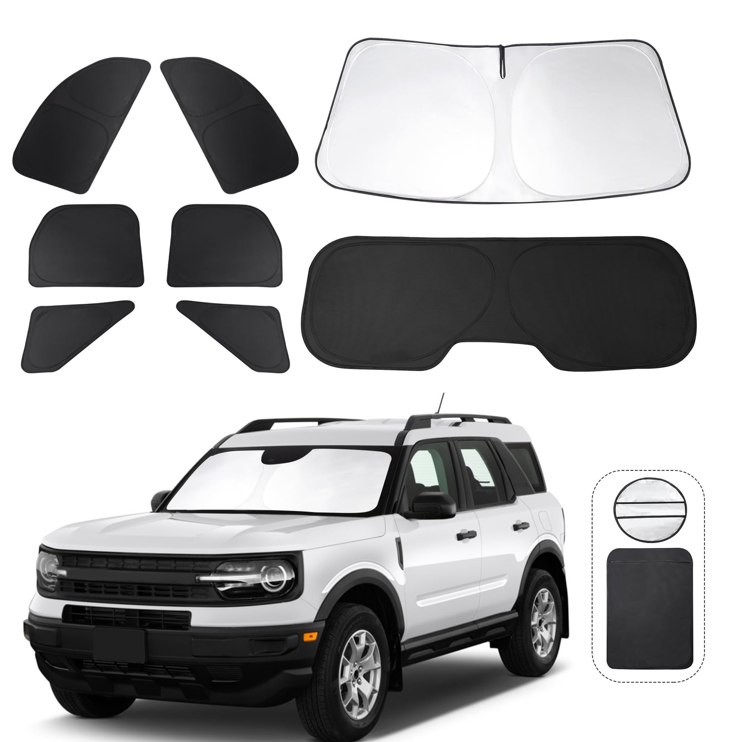 TINGLU Window Shades for Ford Bronco Sport 2021-2024 2025 Accessorie ...