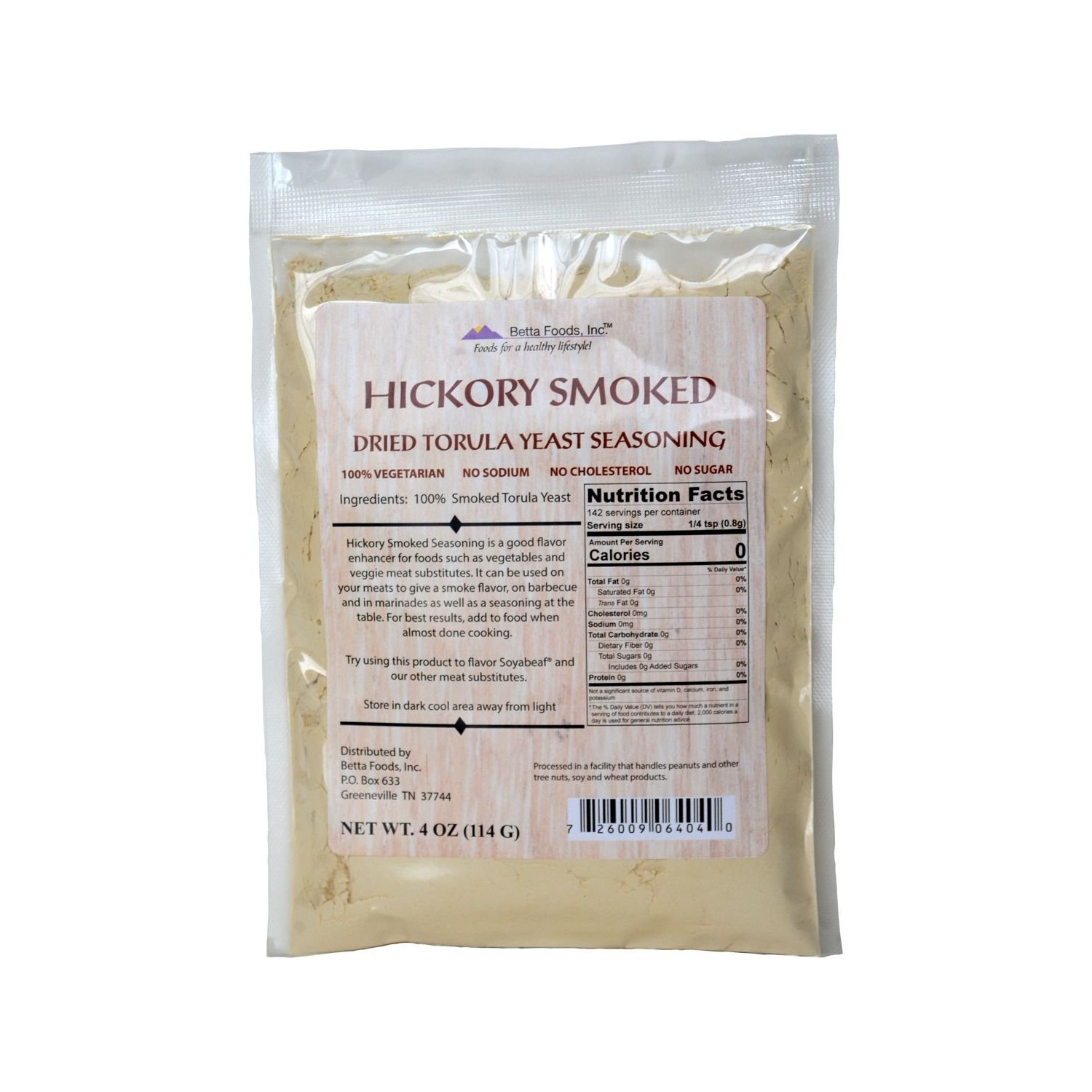 Hickory Smoked Dried Torula Yeast Seasoning (4 ounce) - ibspot.com