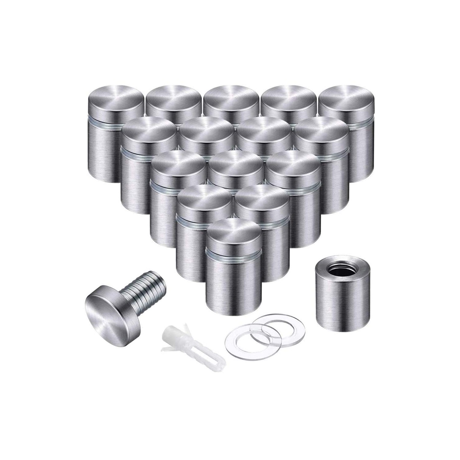 GSH 3/4 Inch x 1 Inch Sign Standoffs Mounting Hardware, Wall Standoff ...