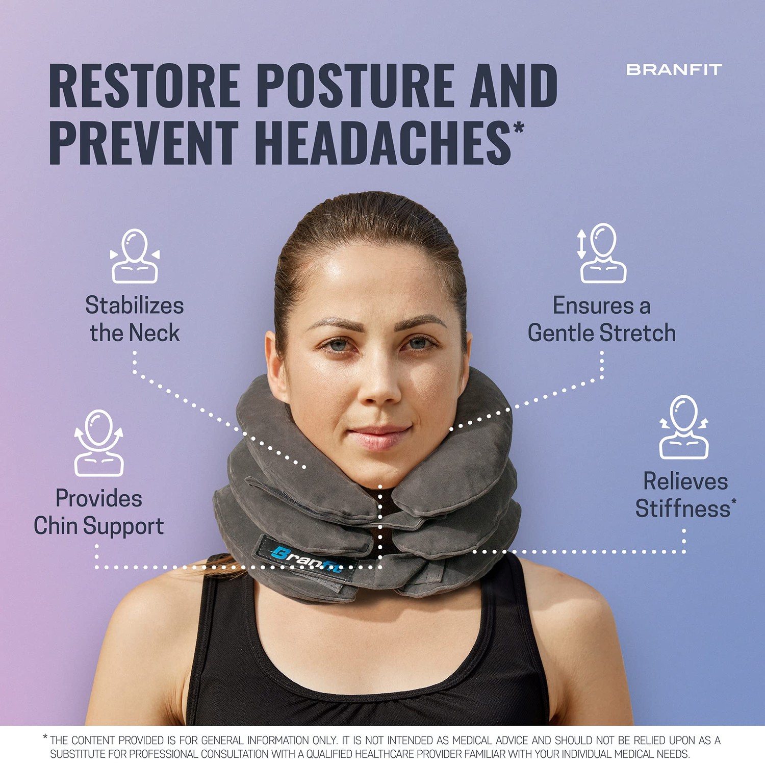 Cervical Neck Traction Device and Neck Brace, Adjustable Neck Support ...
