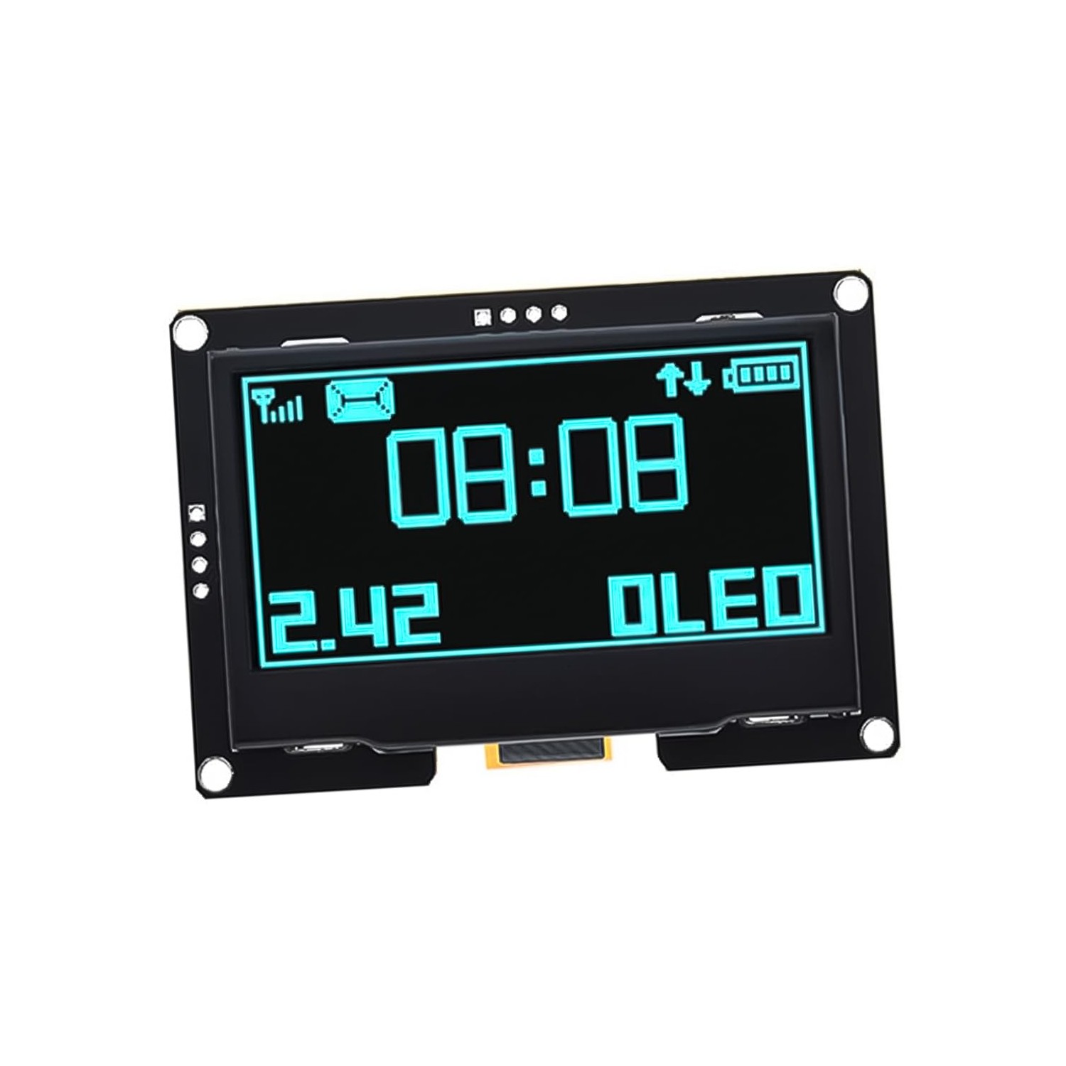 Fasizi 2.42 Inch SSD1309 OLED Display Module – 4-Pin IIC White Screen ...