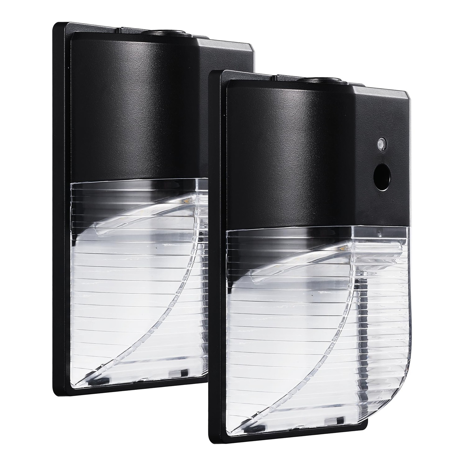 PARMIDA (2 Pack) Mini LED Wall Pack Light 26W Dusk to Dawn Photocell ...