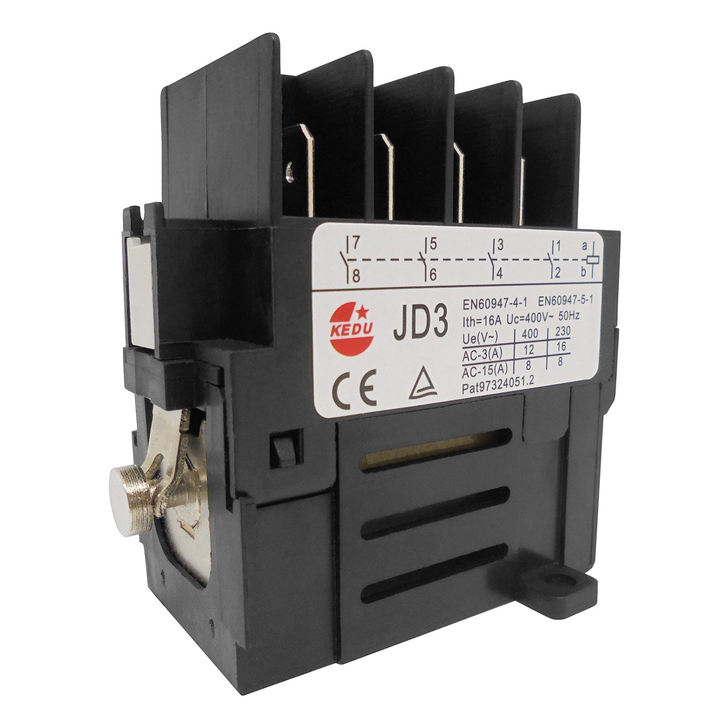 Motor contactor (relay) KEDU JD3 400V 50Hz with 4 NO contacts, 10 pin ...