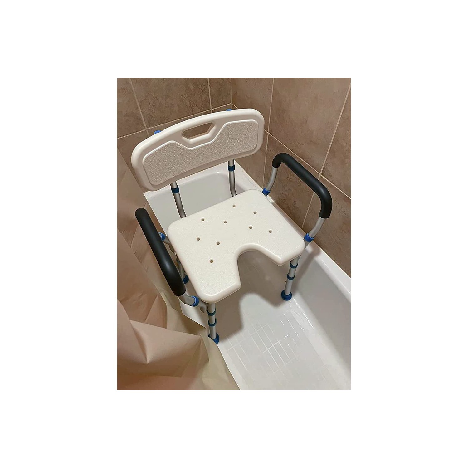 GreenChief Narrow Shower Chair for Inside Tub, Small Bathtub Chair with ...