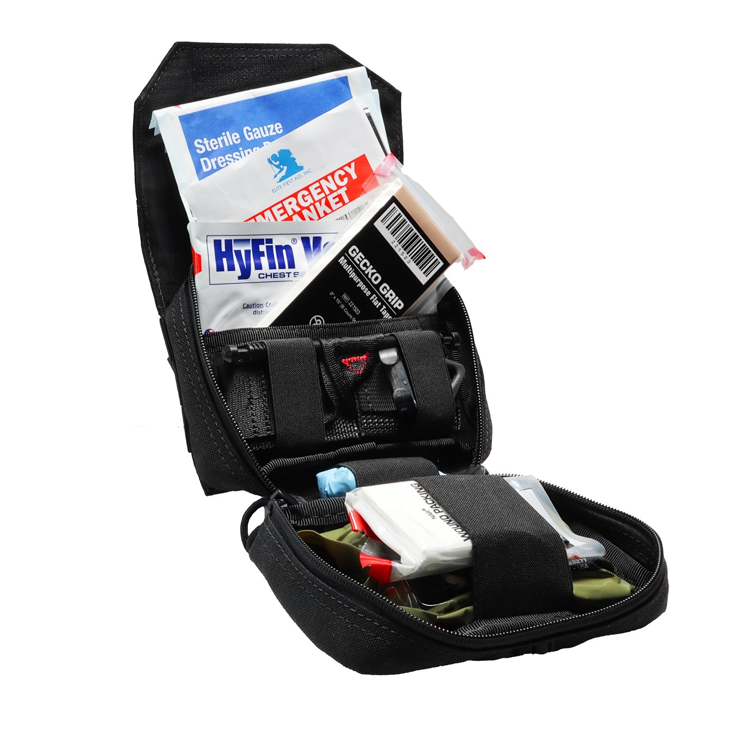 First Response Gunshot Wound Kit for Hemorrhage Control, Rip-Away MOLLE ...