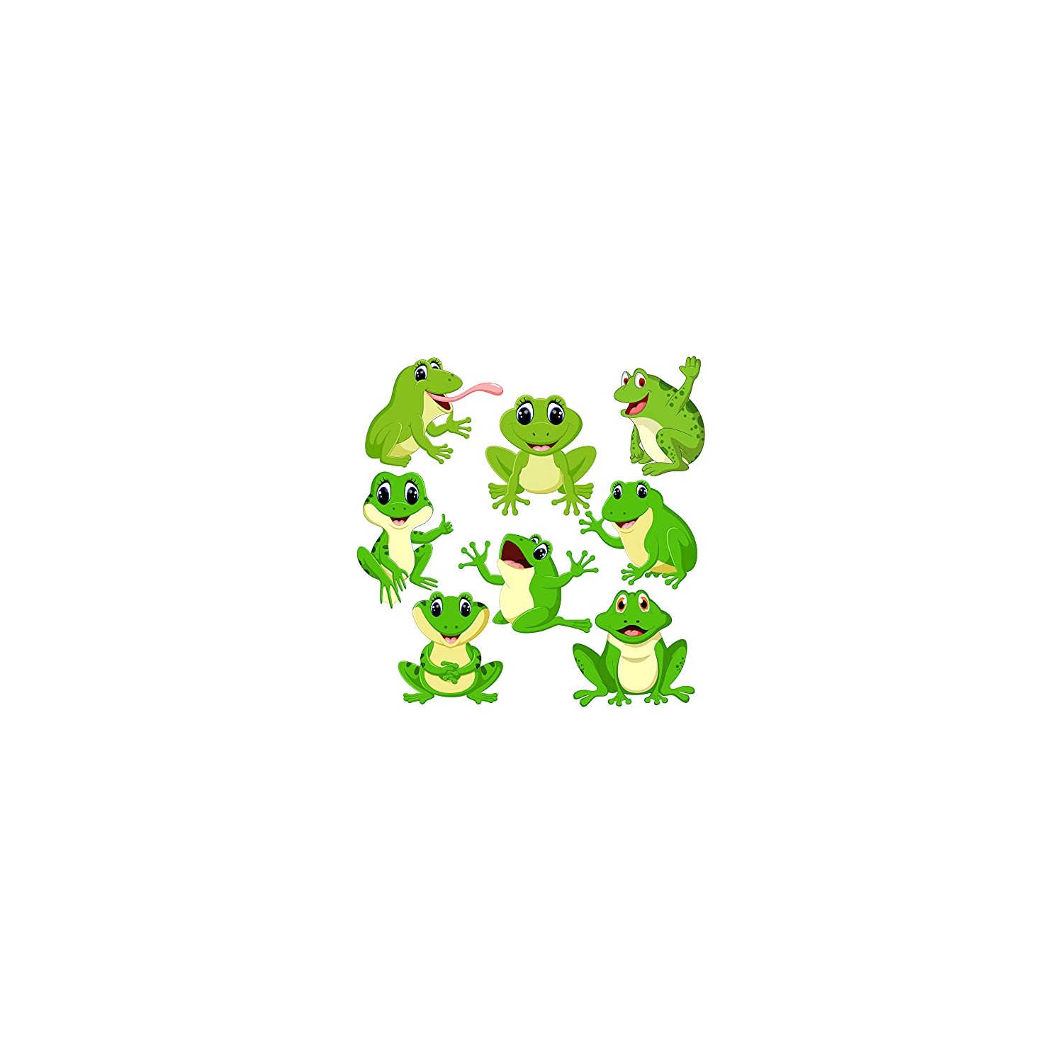 48 Pieces Funky Frogs Cut-Outs Cute Frog Accent Bulletin Board Cut-Outs ...