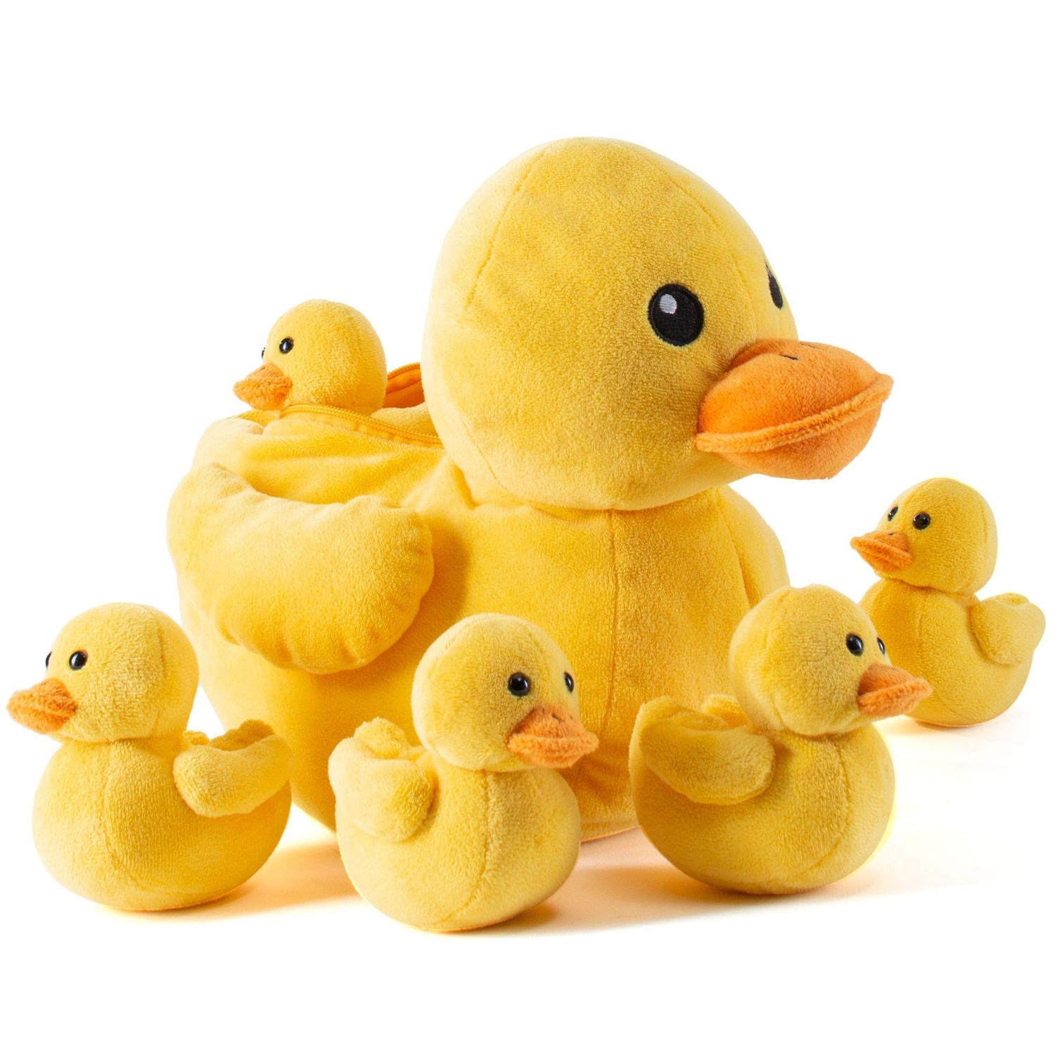 PREXTEX Plush Duck Toys Stuffed Animal with 5 Ducks Baby Stuffed ...