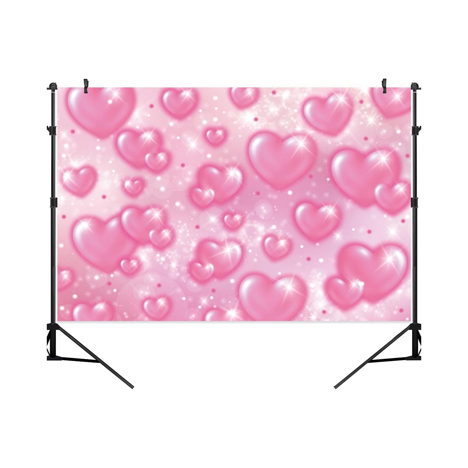 Pnylzzyxh 7x5ft Pink Heart Early 2000s Backdrop Y2K Party Decorations ...