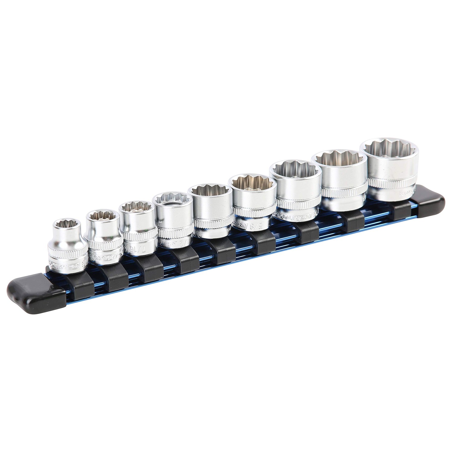 OEM TOOLS 22976 9 Piece Low Profile Socket Set, SAE, 3/8 Inch Drive ...