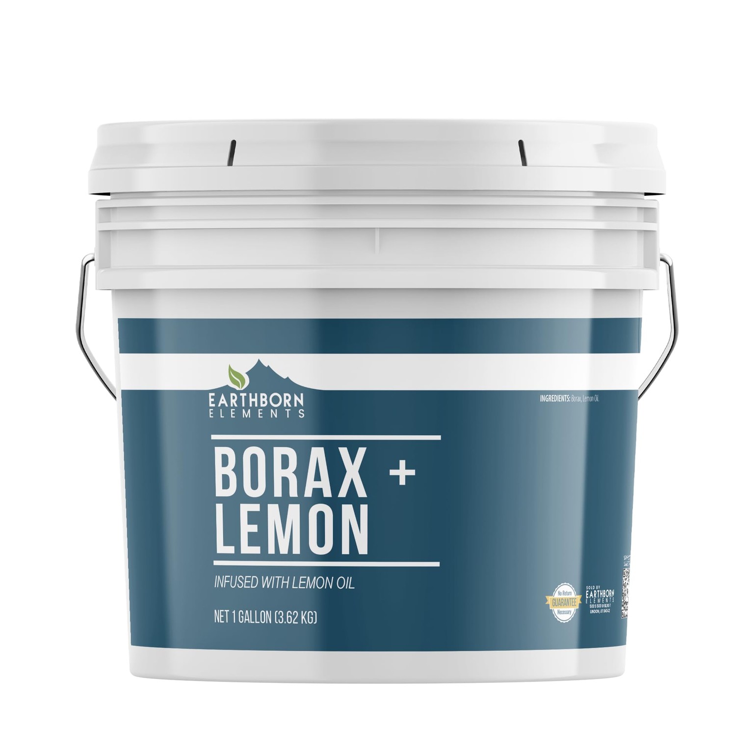 Earthborn Elements Borax with Lemon Oil, 1 Gallon Bucket, Laundry ...
