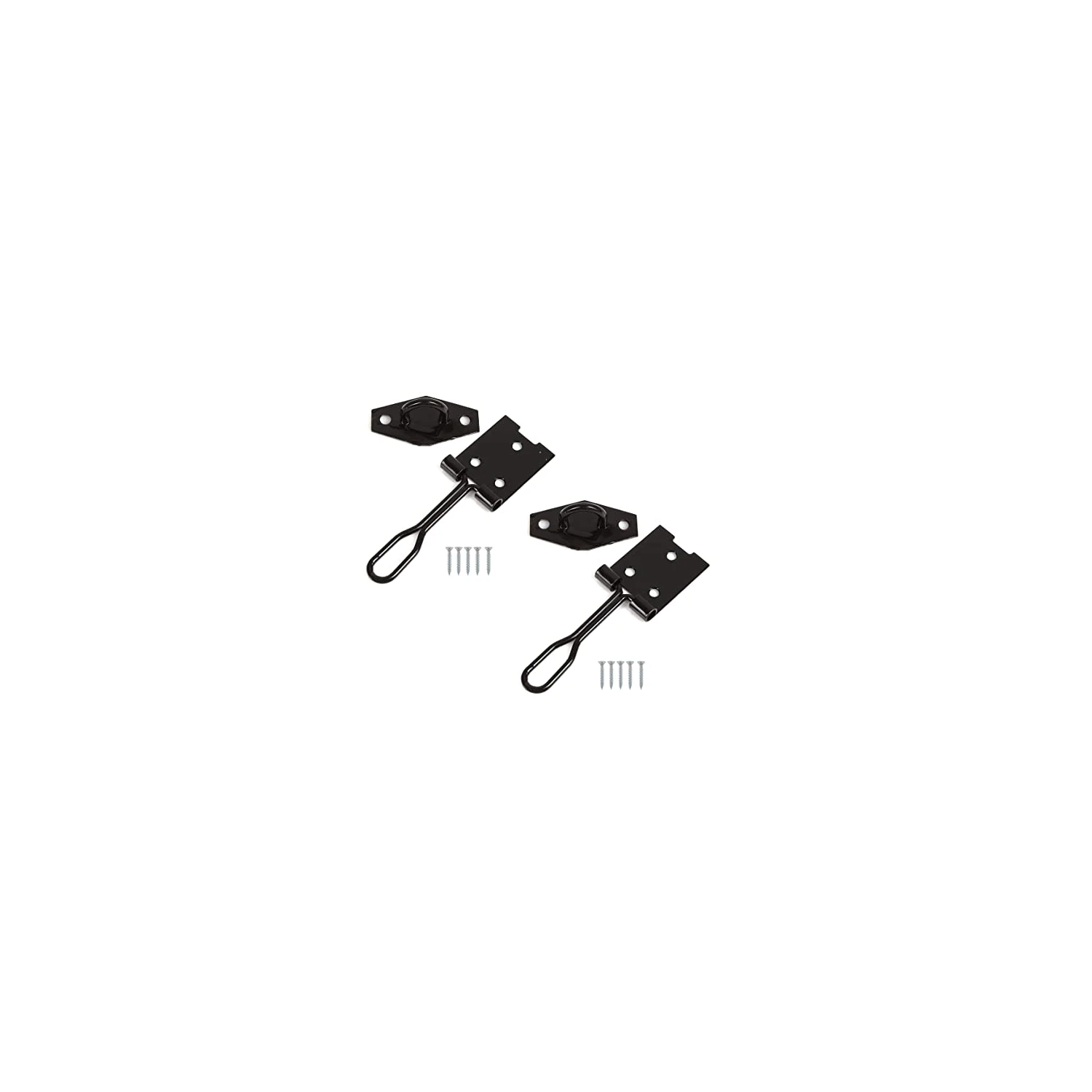 TERFÂ® Wire Hasp and Staple Set Black 100mm [ 4 inch ] including Fixing ...