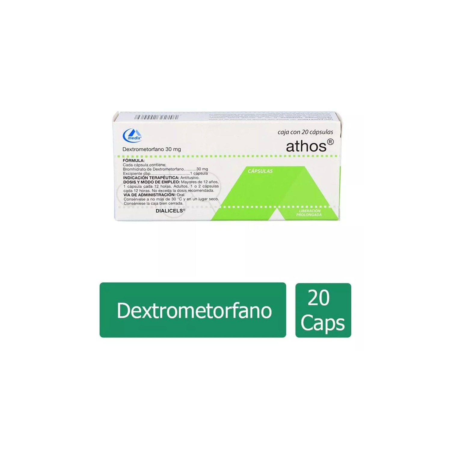 Medix Athos 30 Mg Caja Con 20 Cápsulas - ibspot.com