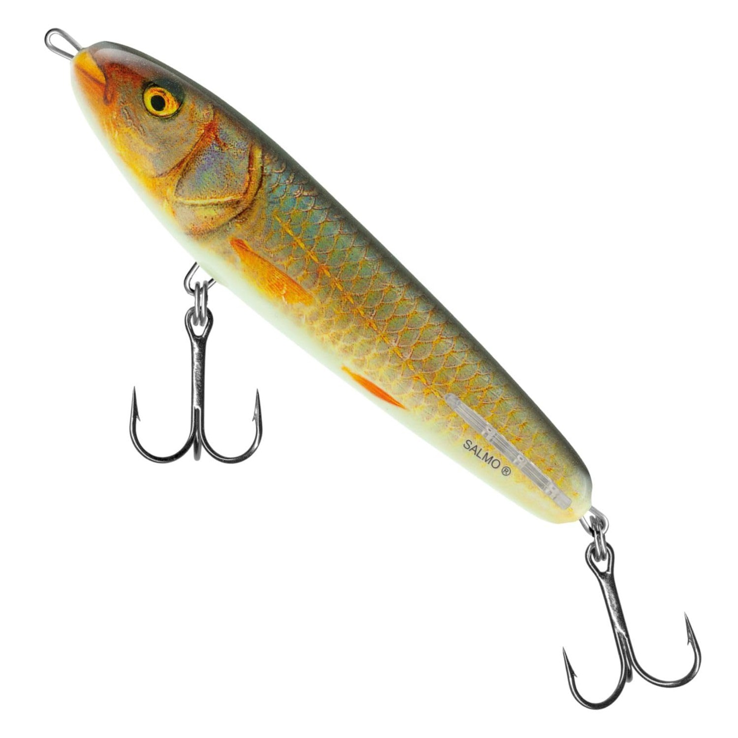 Salmo Sweeper Sinking Jerkbait Wobbler, Salmo Colours: Real Roach ...