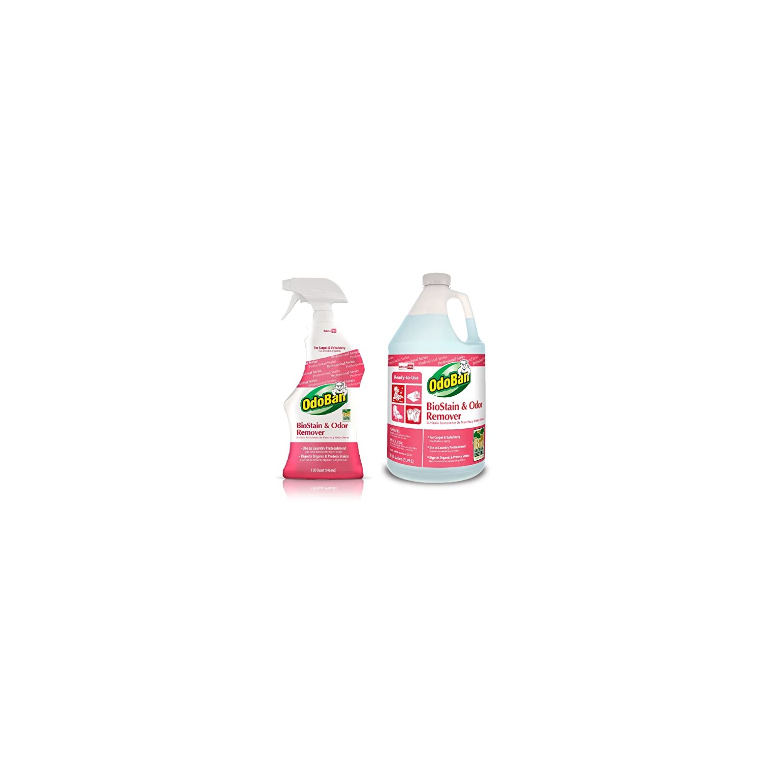 OdoBan Professional Cleaning BioStain and Odor Remover for Carpet and ...