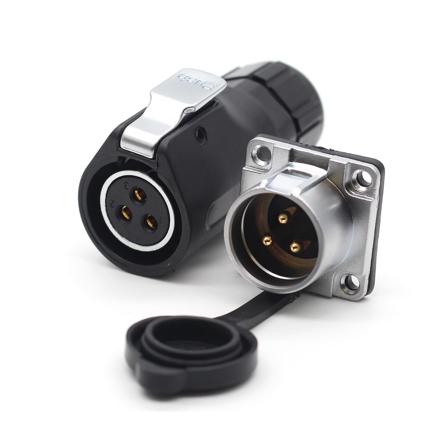 SZJELEN XHP20 30A 500V 3Pin Panel Mount Waterproof Power Connector IP67 ...