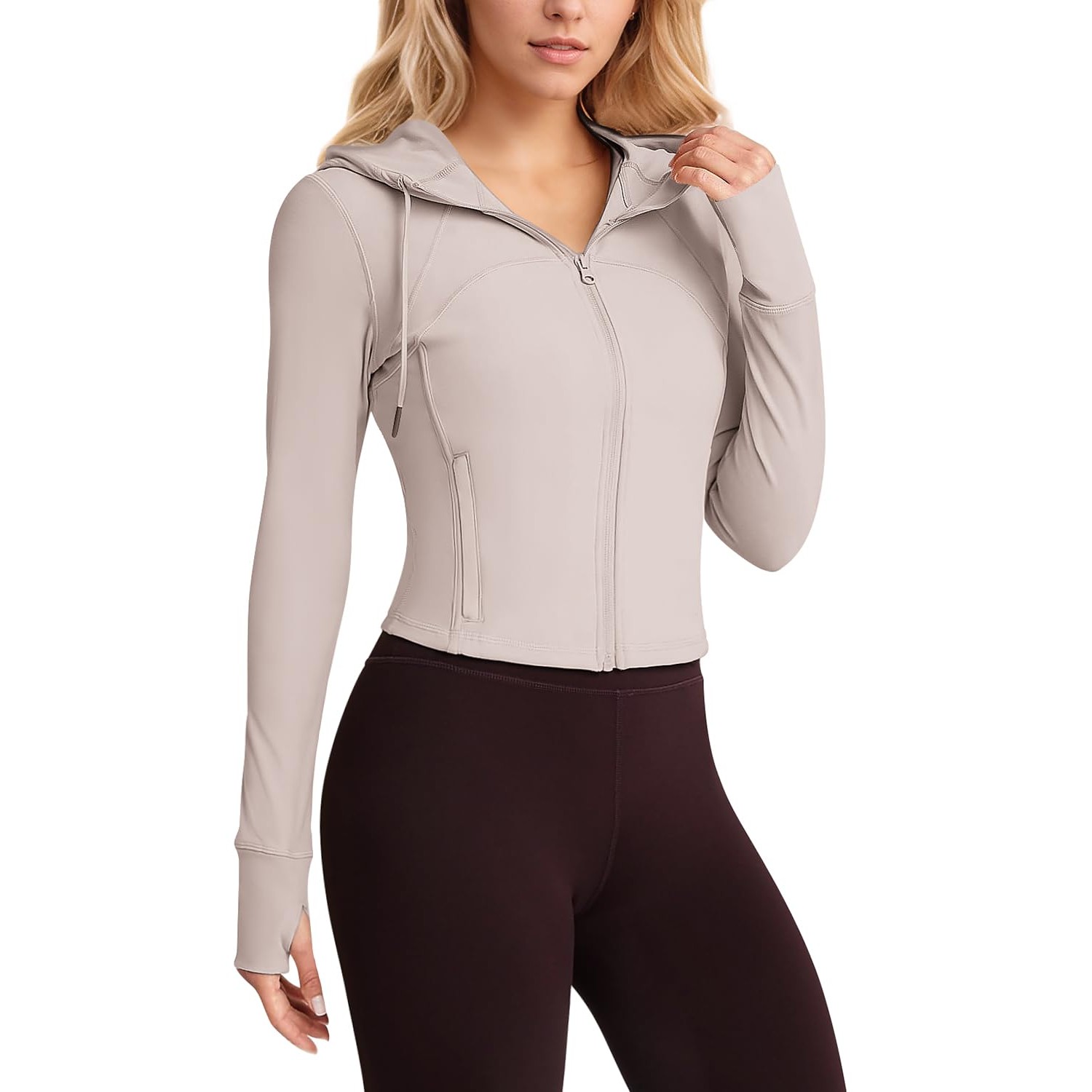 GYM RAINBOW Women Workout Jacket Lightweight Full Zip Slim Fit Mesh ...