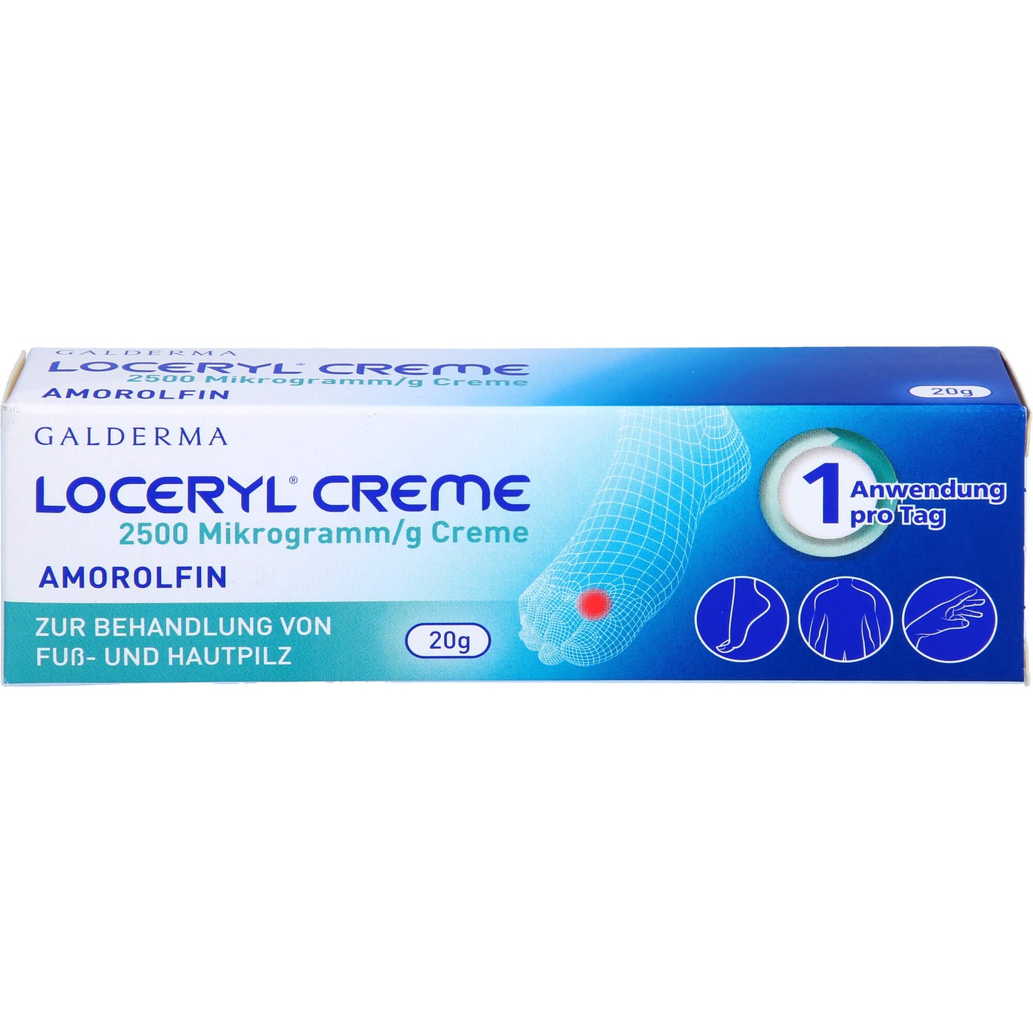 Loceryl Creme bei Fuß- und Hautpilz, 20 g Creme - ibspot.com