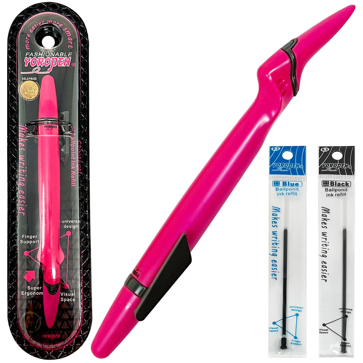 Lefty’s Left Handed Pen Ballpoint No Smear - Smudge Free Soft Grip ...
