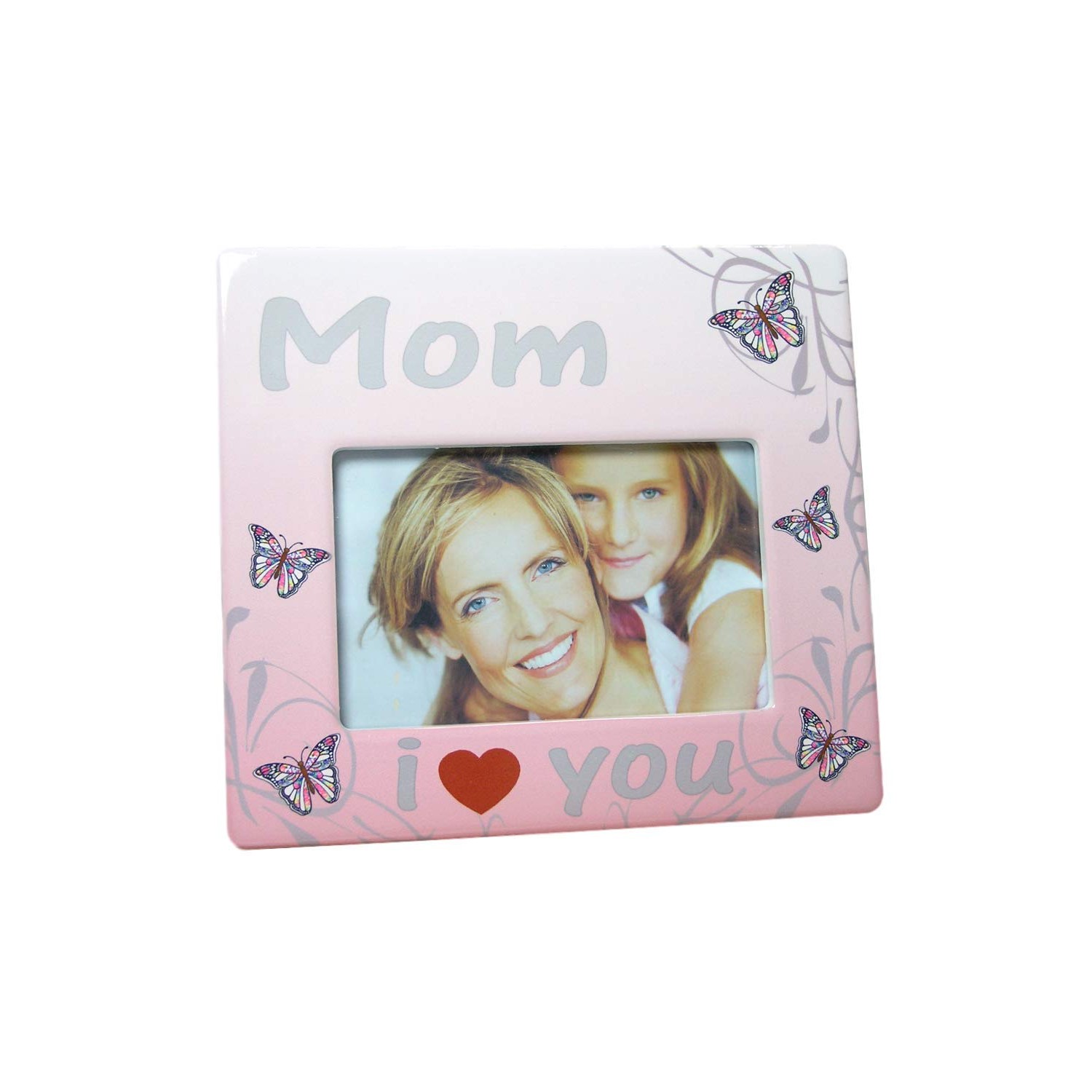 BANBERRY DESIGNS Mom Frame - I Love You Mom Butterfly Themed Frame ...