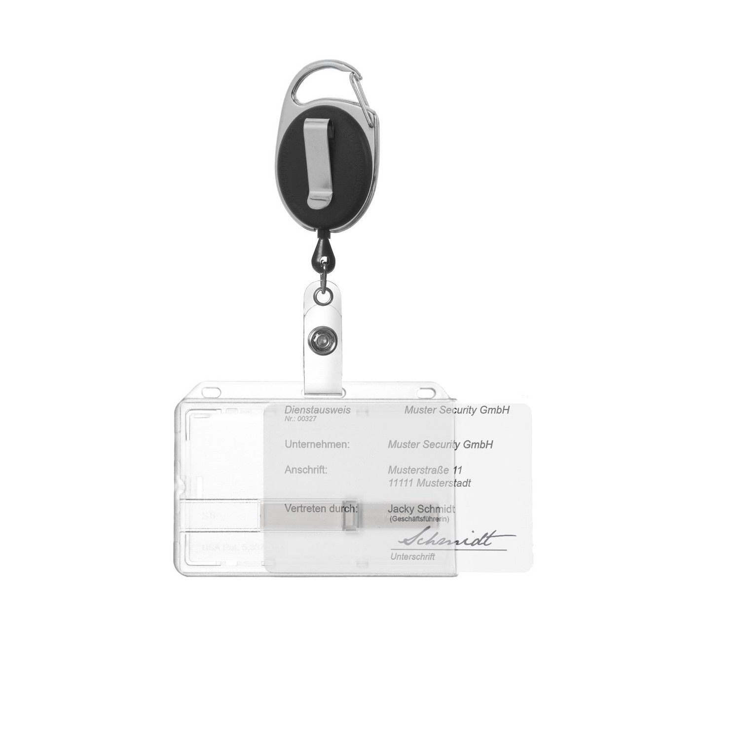 Karteo ID card holder with ID card yo-yo black [1 piece] card holder ...