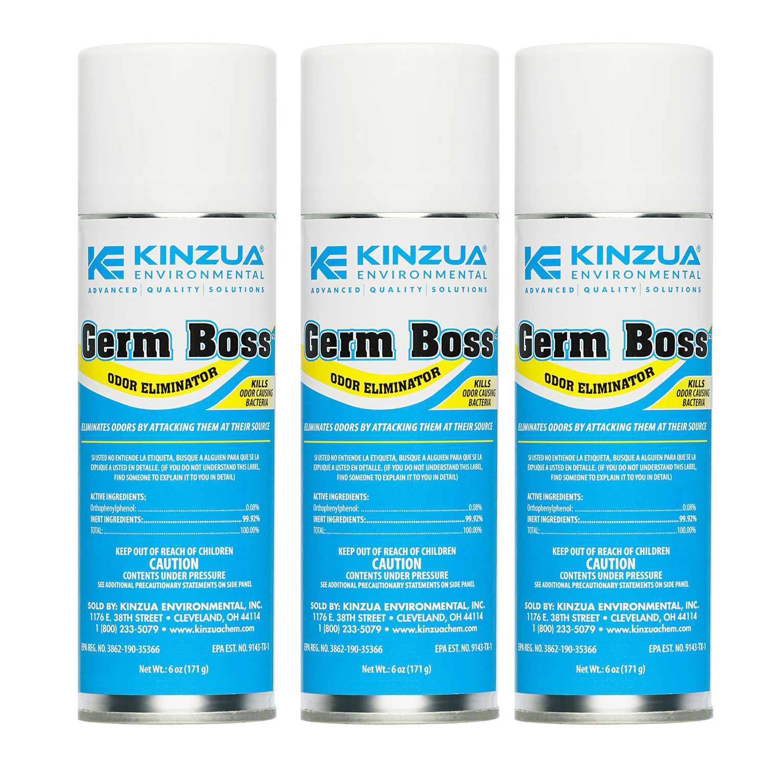 KINZUA ENVIRONMENTAL Kinzua Environmental Germ Boss Strong Odor ...