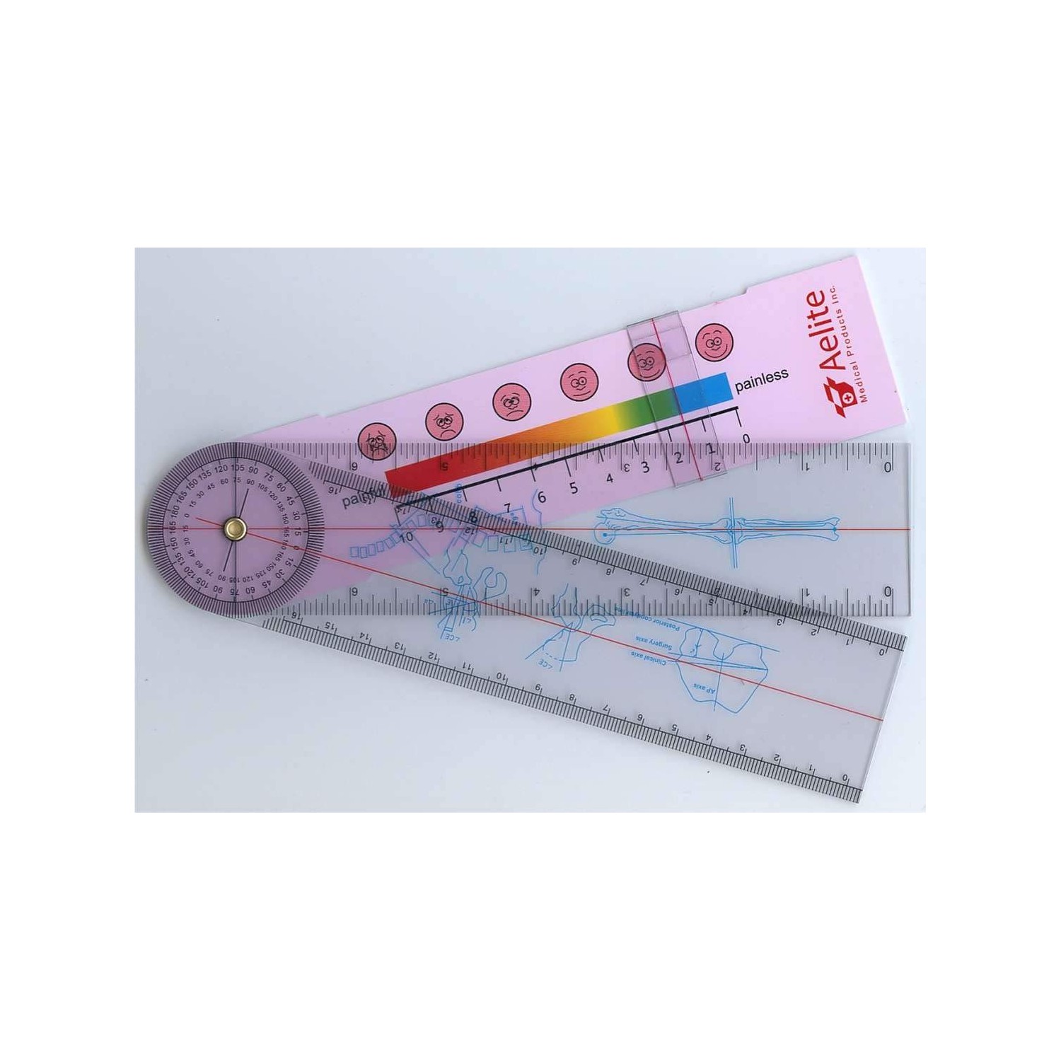 A+Elite Spinal Goniometer Spine Orthopedics Ruler Test Pain Rating ...