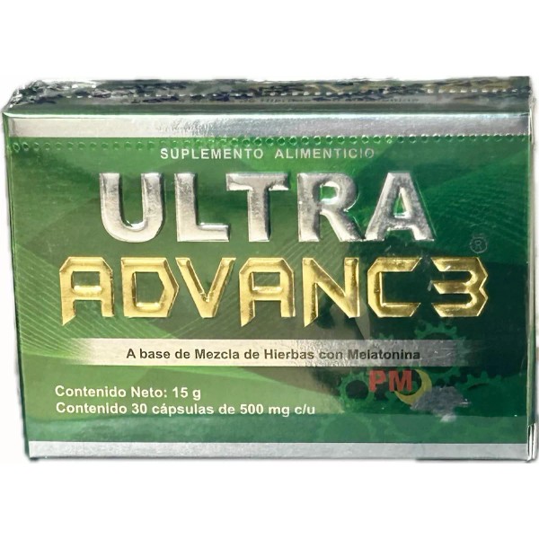 Ultra Advanc3 Verde Pm 30 Caps Original Concilia Sueño - ibspot.com