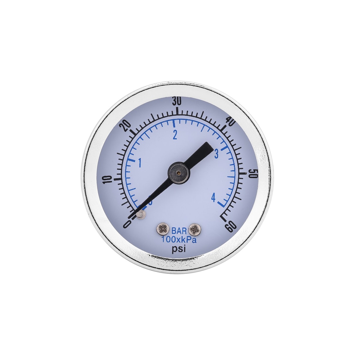 40mm Dia 0-60psi / 0-4bar Dual Scale Pneumatic & Hydraulic All Purpose ...