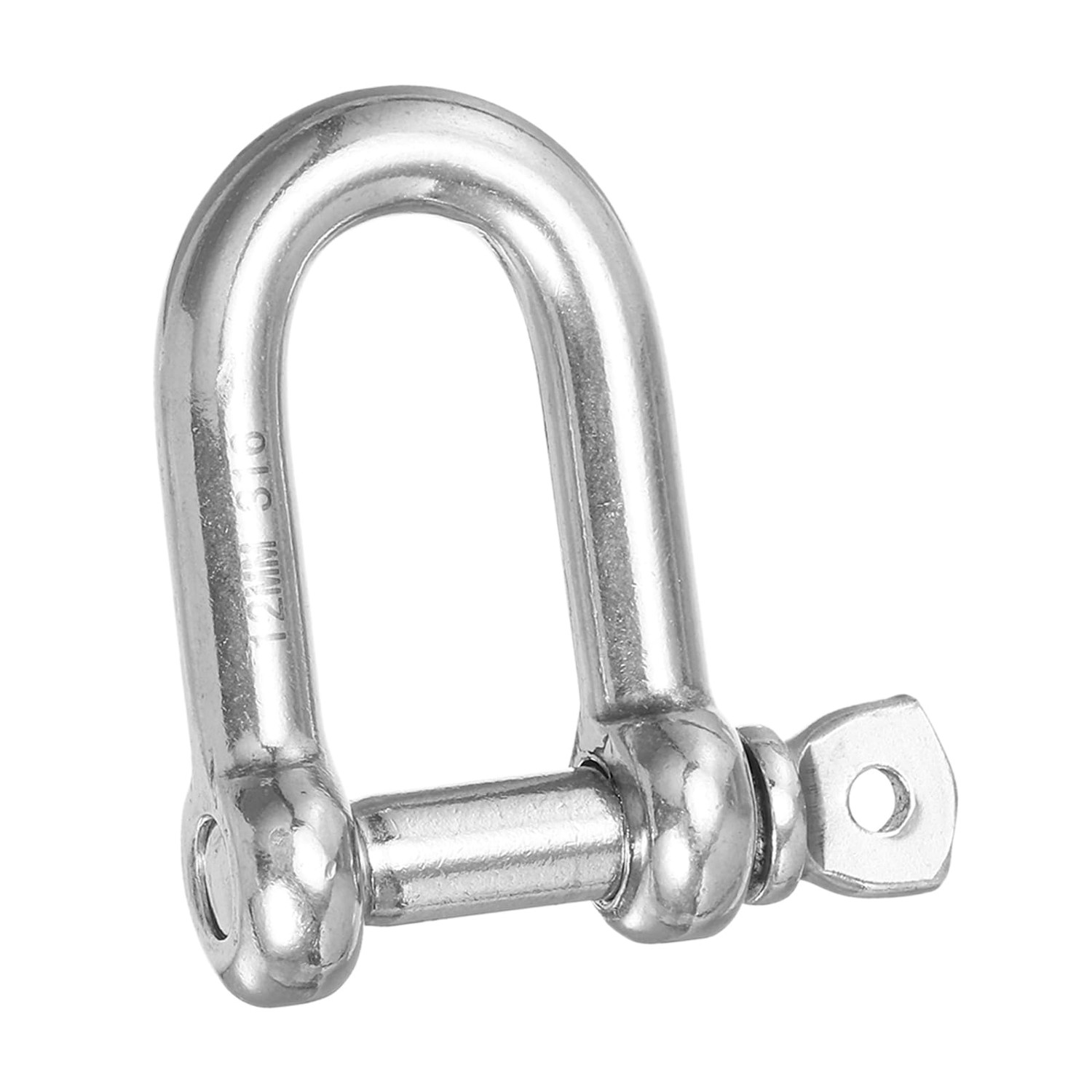PATIKIL Screw Pin Shackle M12 1/2" 1940lbs, 316 Stainless Steel D Ring ...