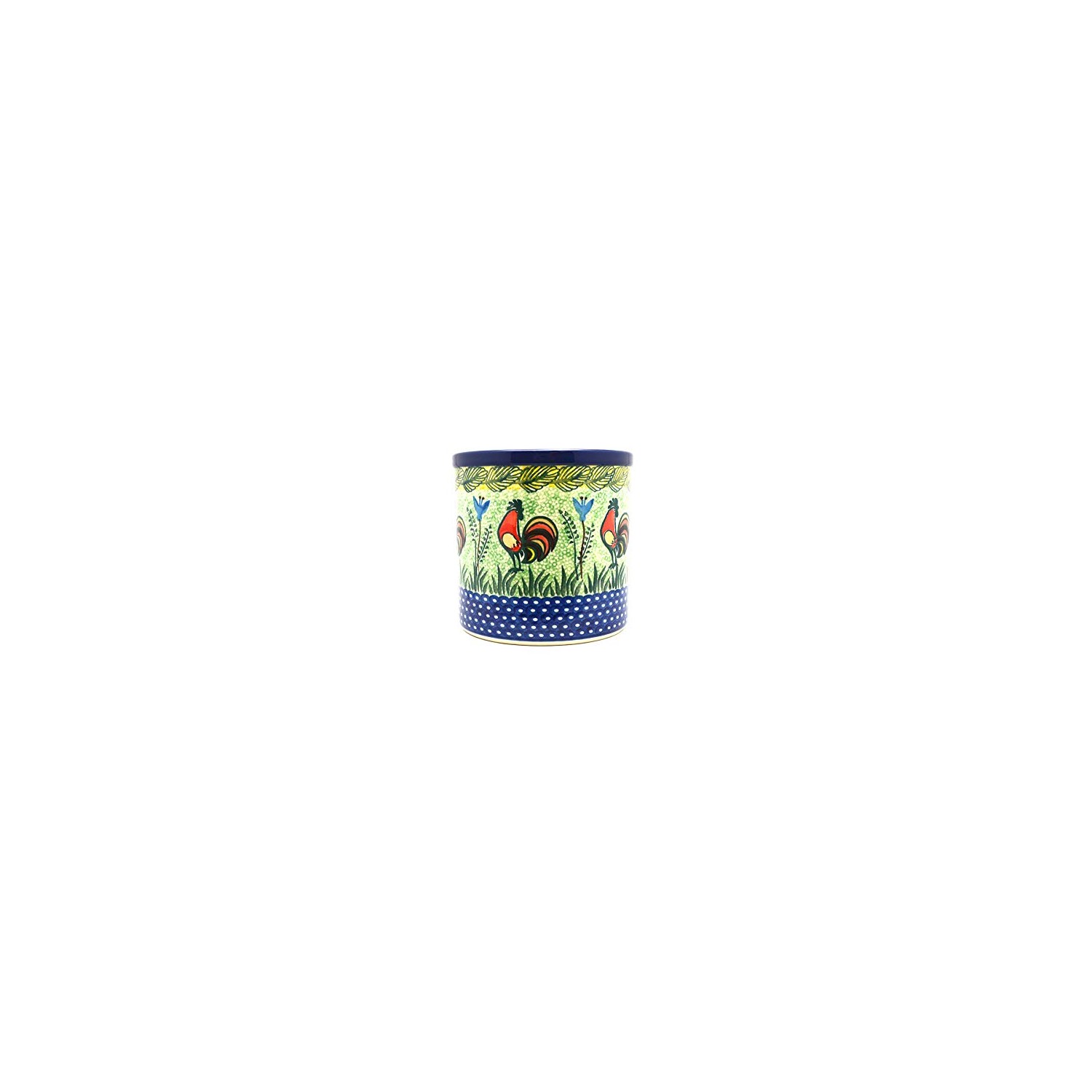 Polish Pottery Utensil Holder - Unikat Signature U2663 - ibspot.com