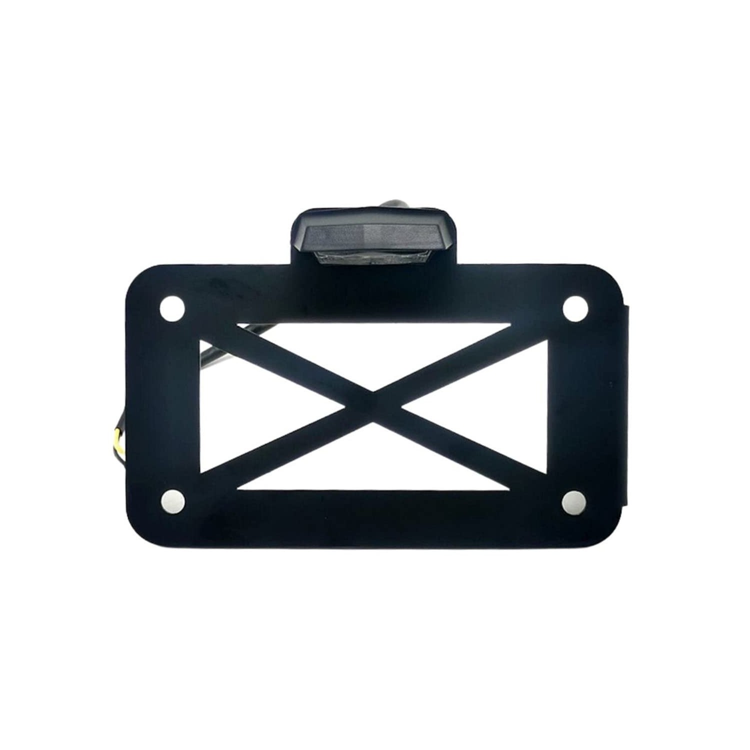 Yecnecty 1 Set Motorcycle Side Mount LED License Plate Light Universal ...